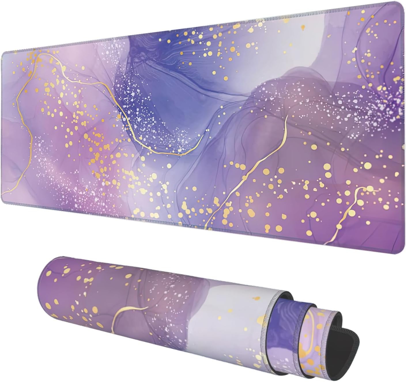 Desk Mat, Black Gold Honeycomb Technology Extended Gaming Mouse Pad ...