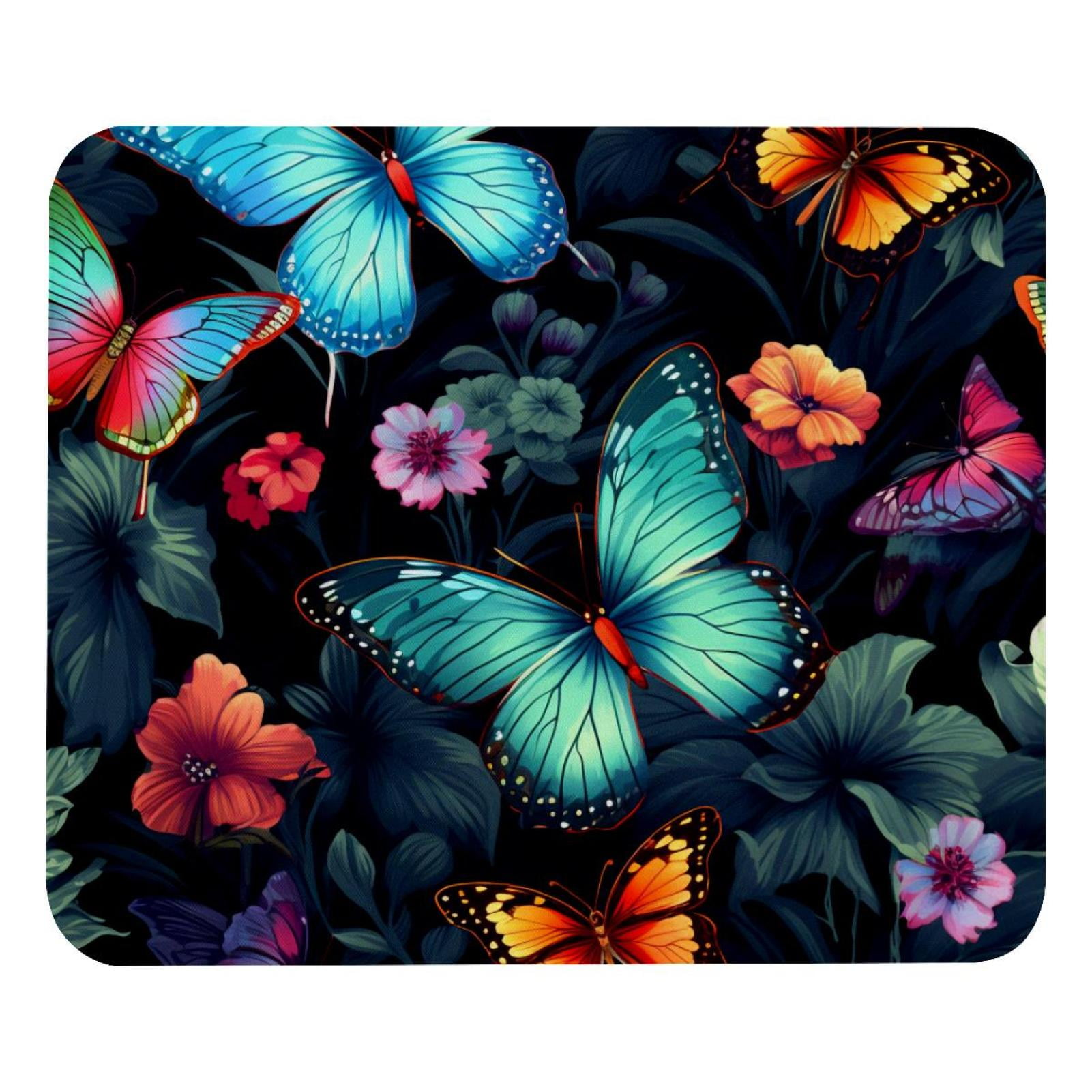 Desk Mat Butterfly Flowers, Small Desk Pad, Gaming Mouse Pad, Mousepad ...