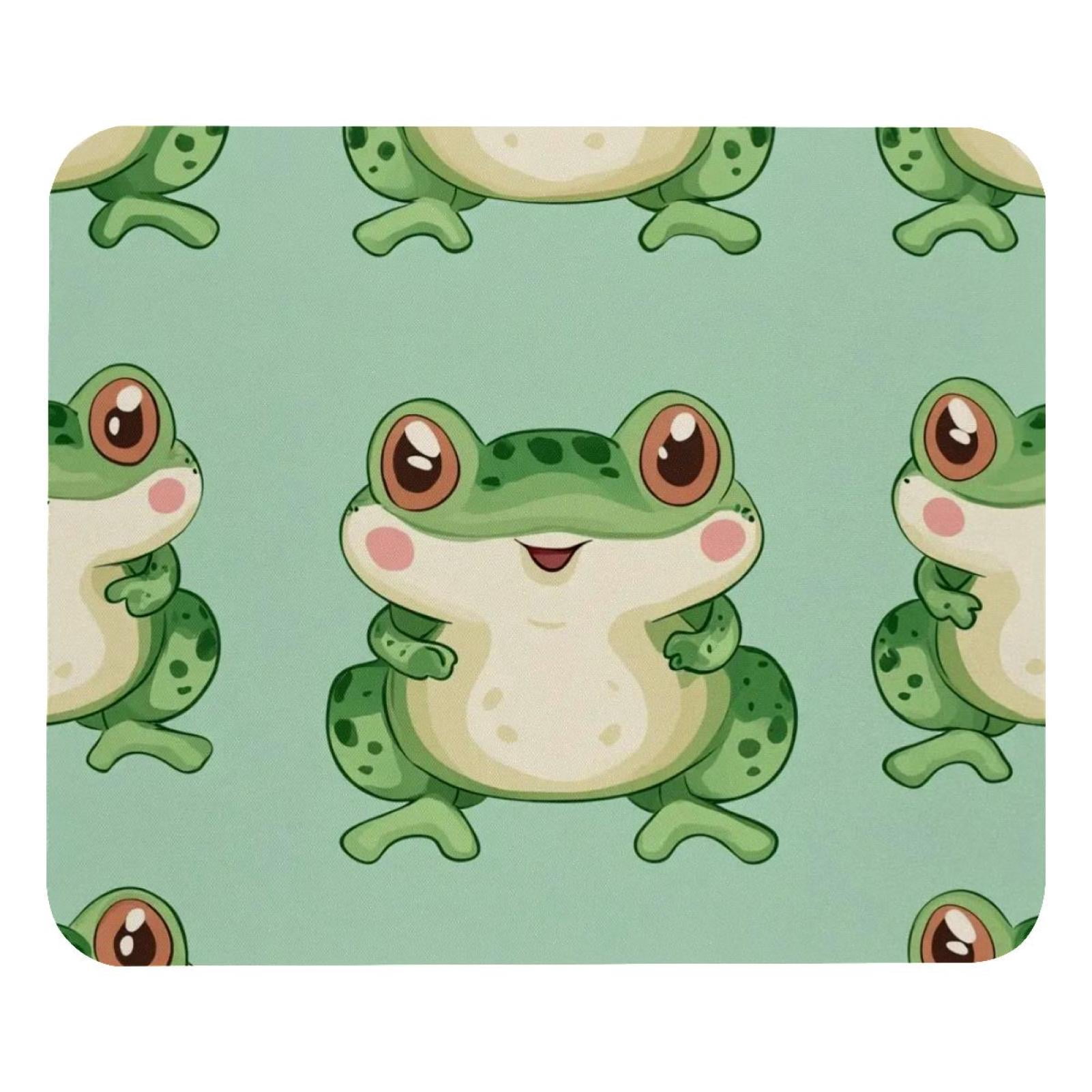 Desk Mat Cartoon Frog Rosy Cheeks Pattern, Small Desk Pad, Gaming Mouse ...