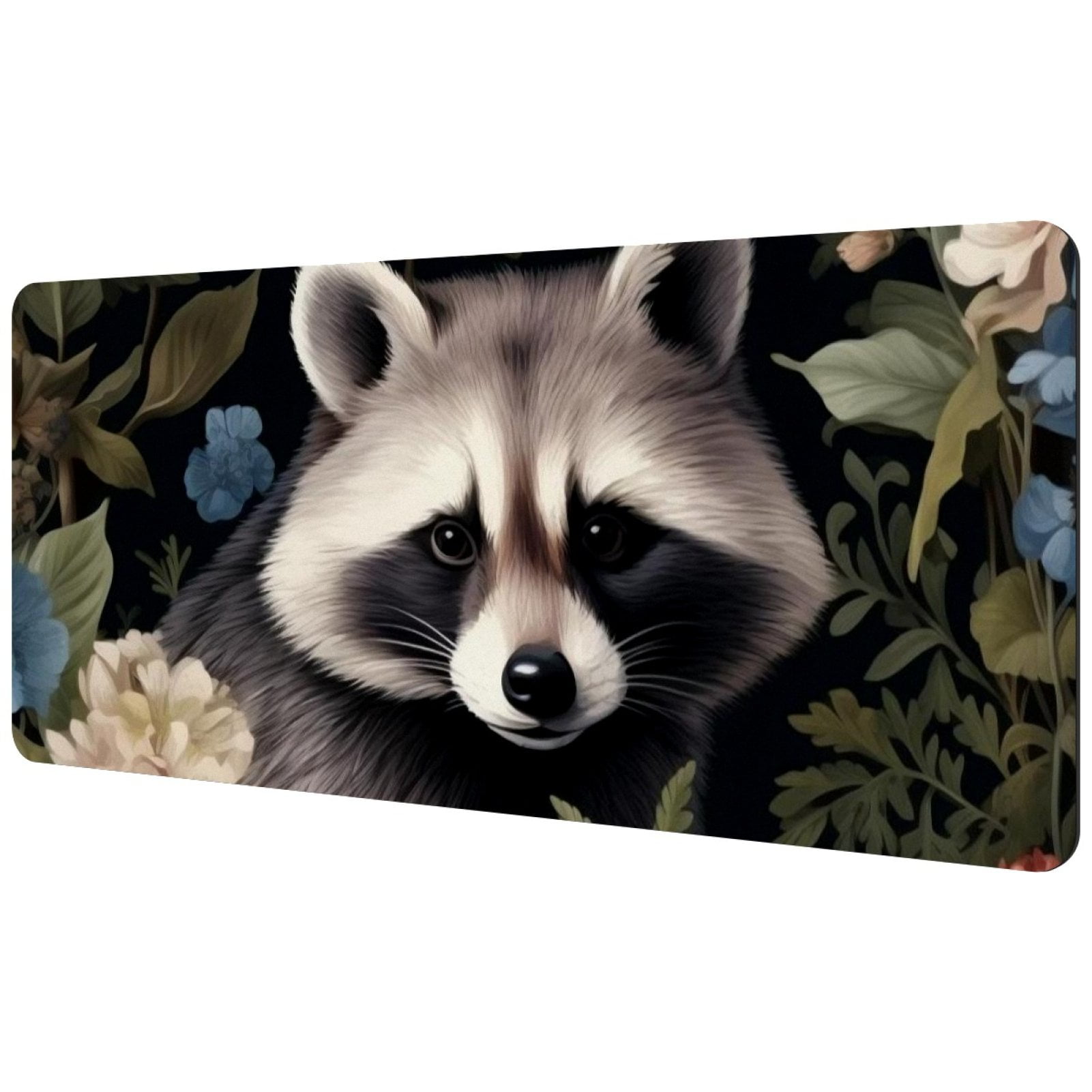 Desk Mat with Coon Flower Color, 35.2" x 15.7" Extra Large Desk Pad ...