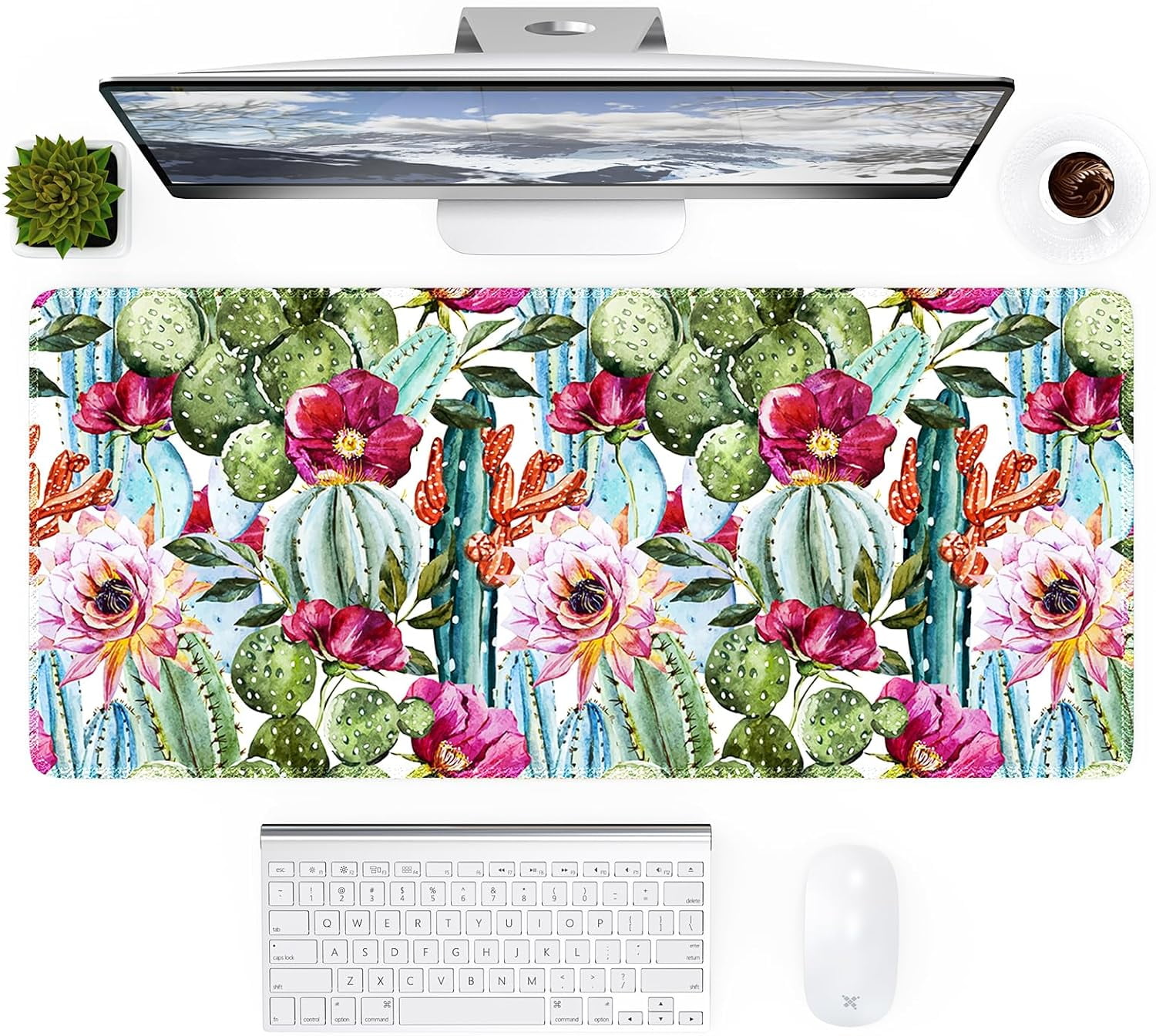 Desk Mat, Extended Gaming Mouse Pad Large 35.4" x 15.7" XXL Keyboard ...