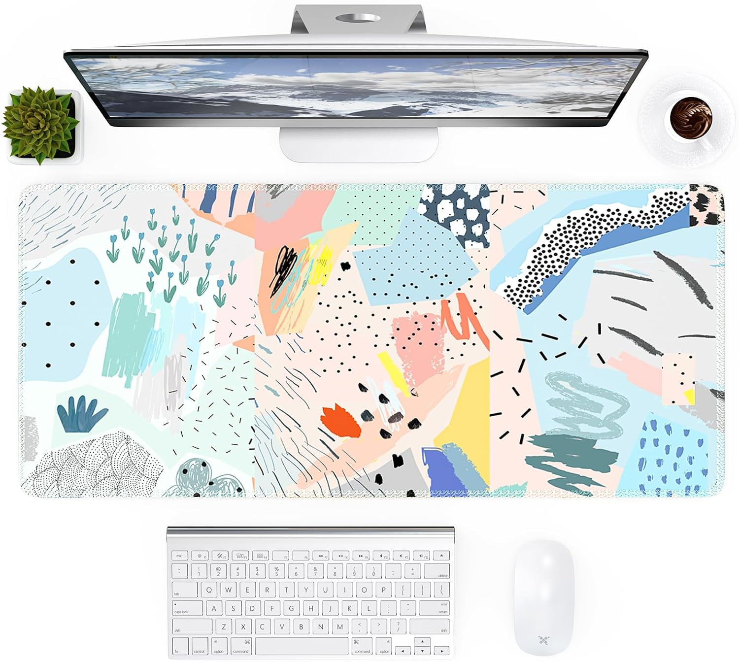 Desk Mat, Gaming Mouse Pad Large, XXL Keyboard Mat, Long Mousepad Matt ...