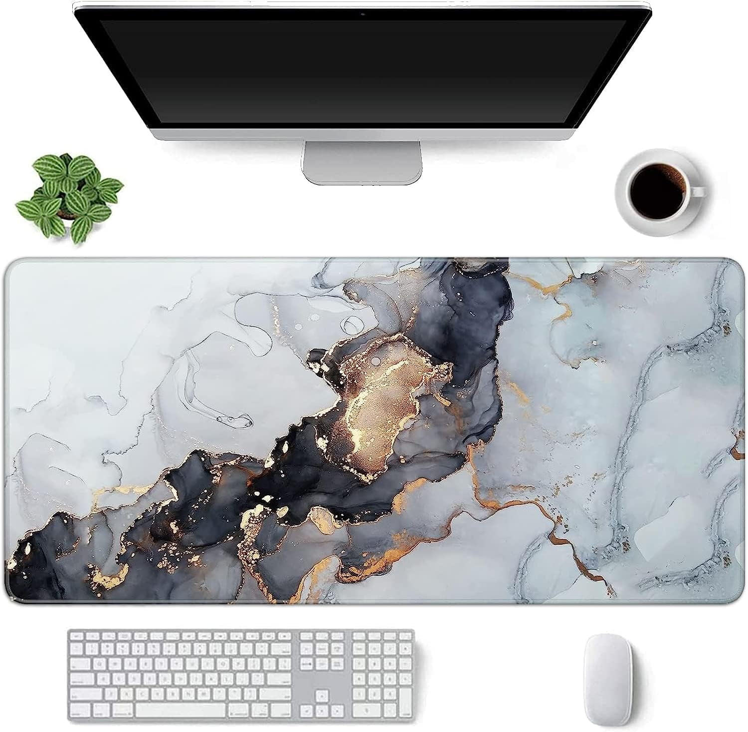 Desk Mat, Gaming Mouse Pad Large, XXL Keyboard Matt, Long Mousepad with ...