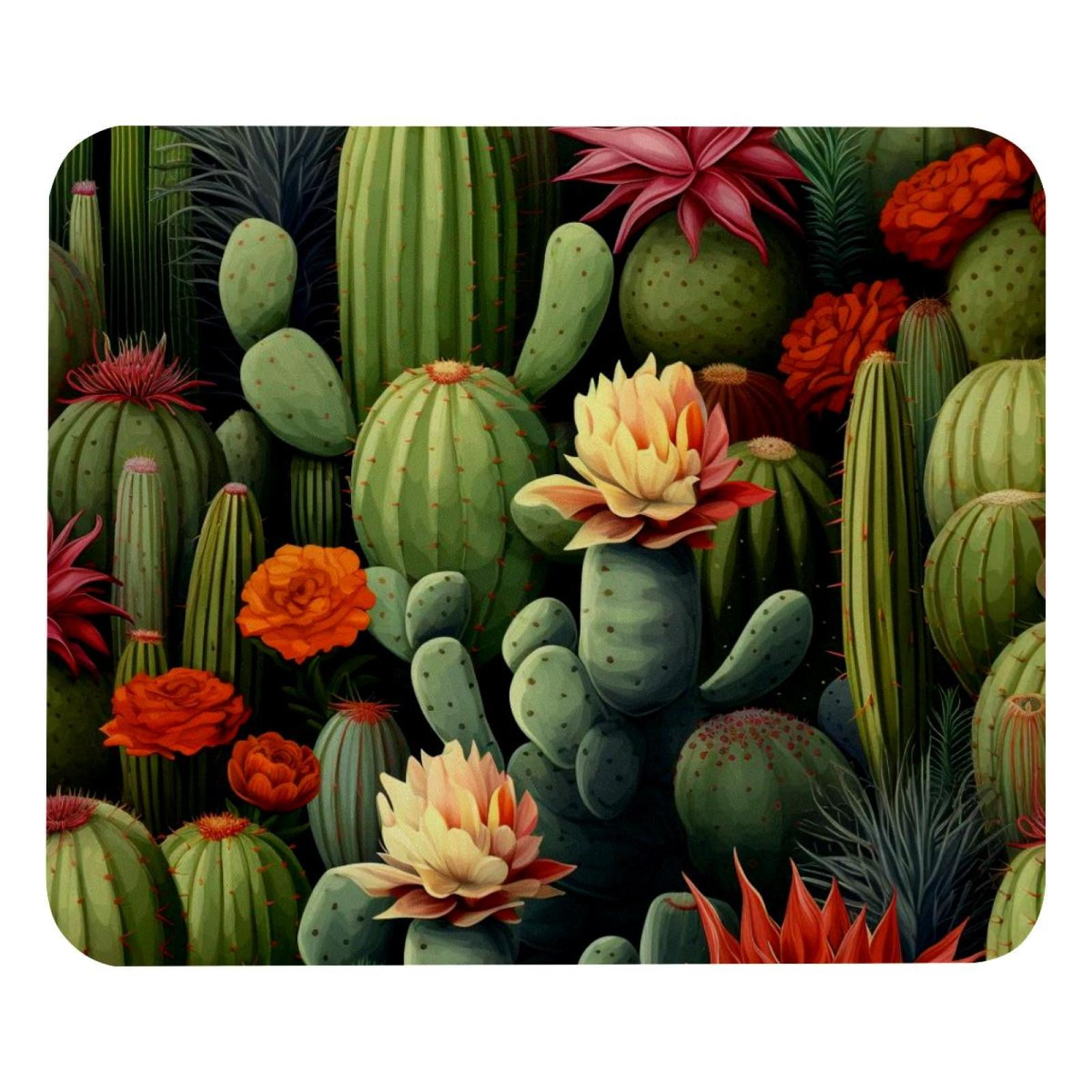Desk Mat Green Cactus, Small Desk Pad, Gaming Mouse Pad, Mousepad for ...