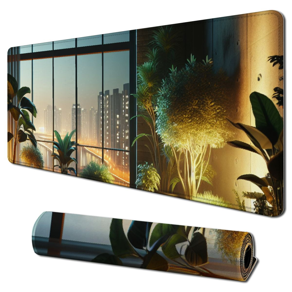 Desk Mat Green Plants Desk Pad Large Gaming Mouse Pad XL Full Desk ...