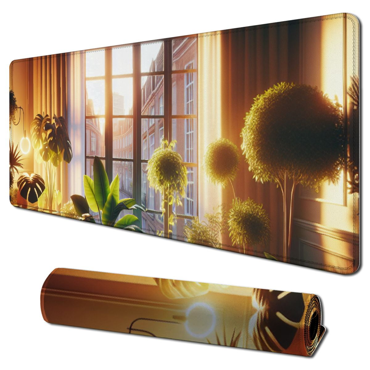 Desk Mat Green Plants Desk Pad Large Gaming Mouse Pad XL Full Desk ...