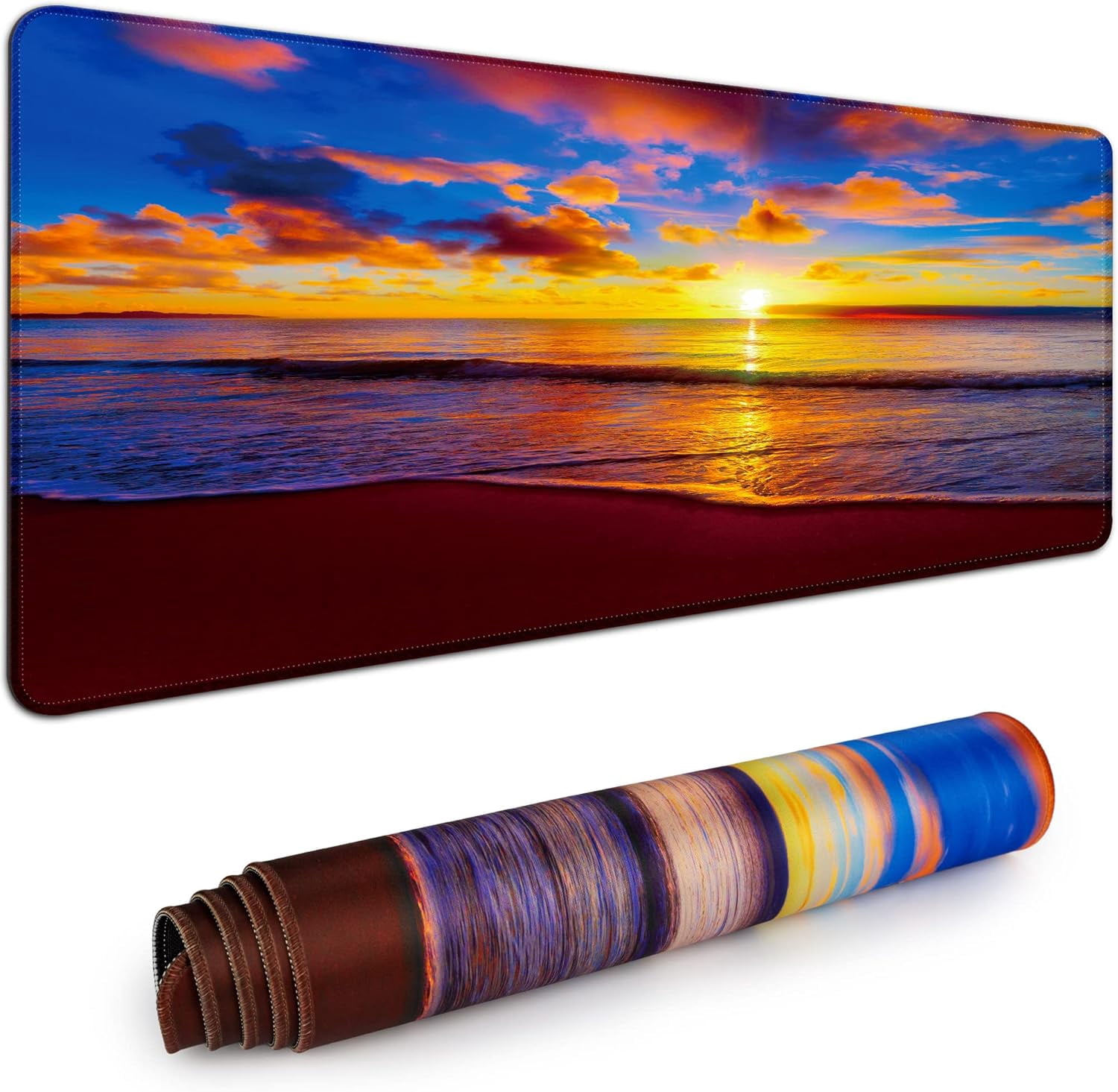 Desk Mat,Large Mouse Pad 35''''×15.6''''×0.12'''' XXL Extended Gaming ...