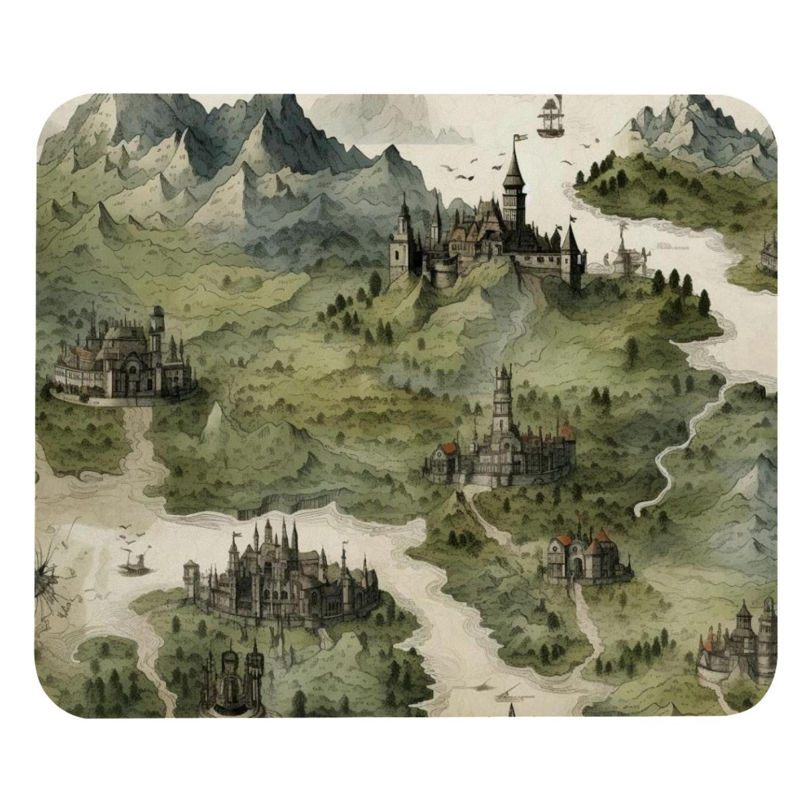 Desk Mat Map Tiles, Small Desk Pad, Gaming Mouse Pad, Mousepad for Desk ...