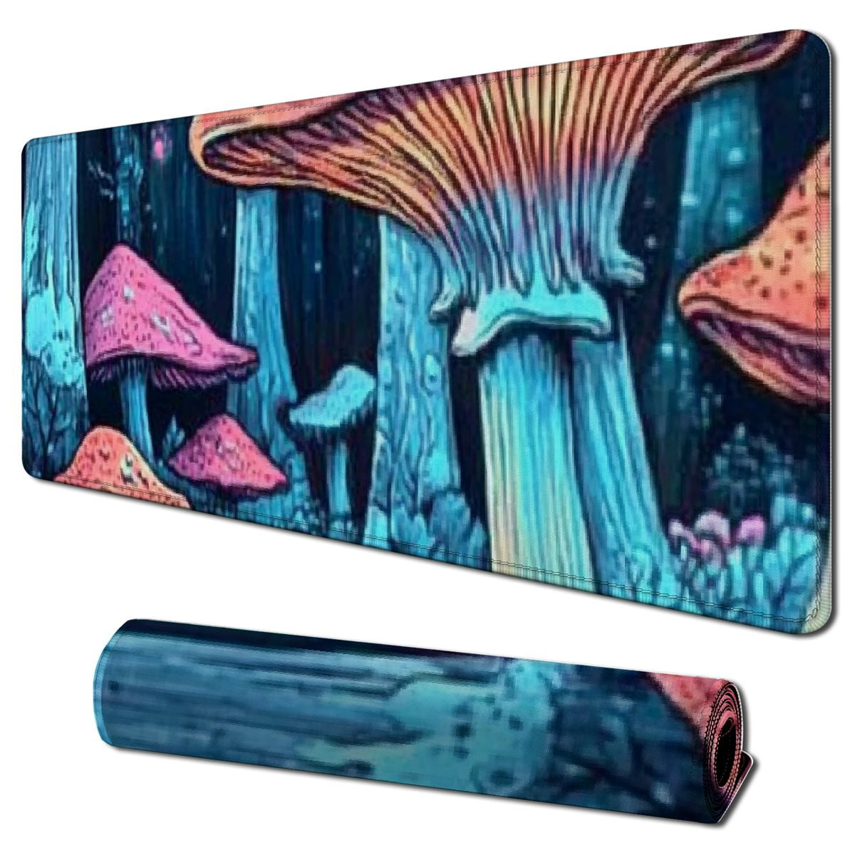 Desk Mat Mouse Pad Large Mouse Pad Mushroom Desk Rubber Base Mousepad ...