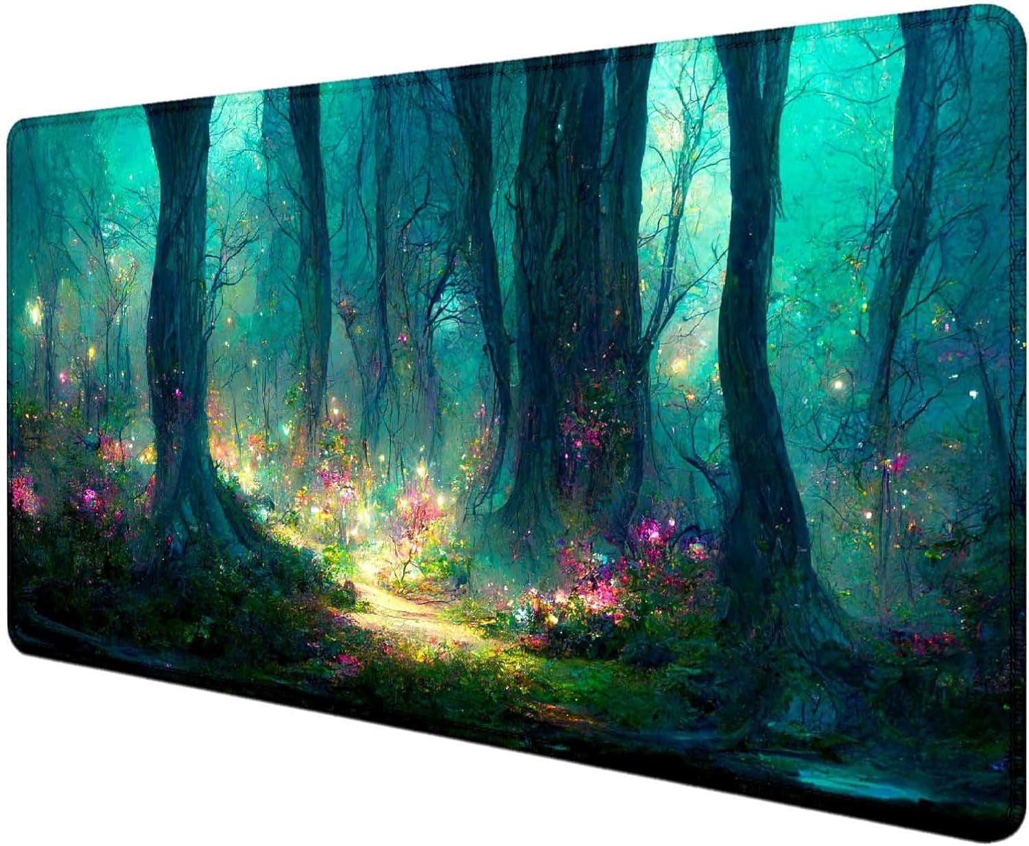 Desk Mat, Mystic Forest XL Mouse Pad, Mood Desk Pad, Keyboard Mat, Big ...