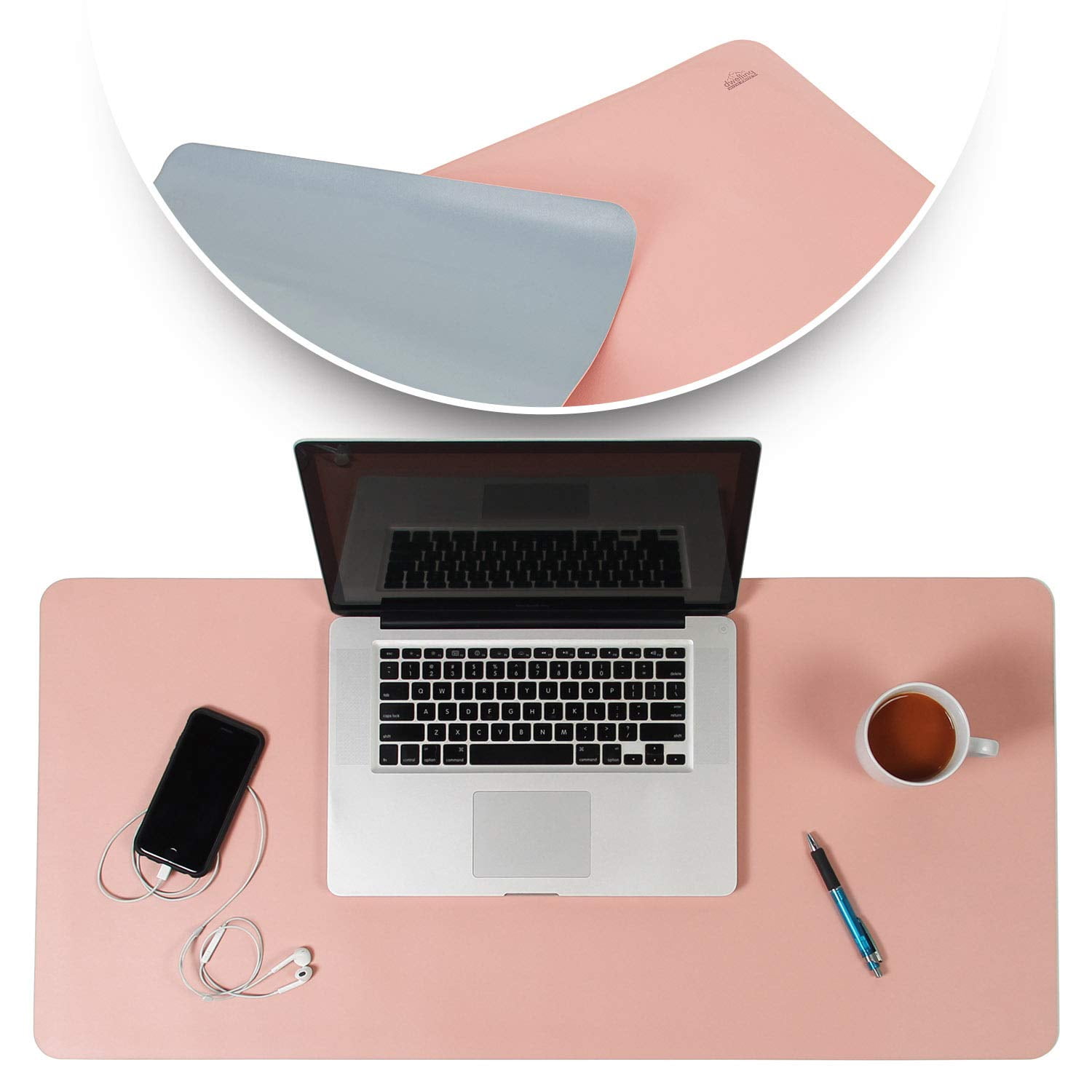 Desk Mat Pink & Blue 17x36 | Computer, Laptop, Keyboard & Mouse Pad ...