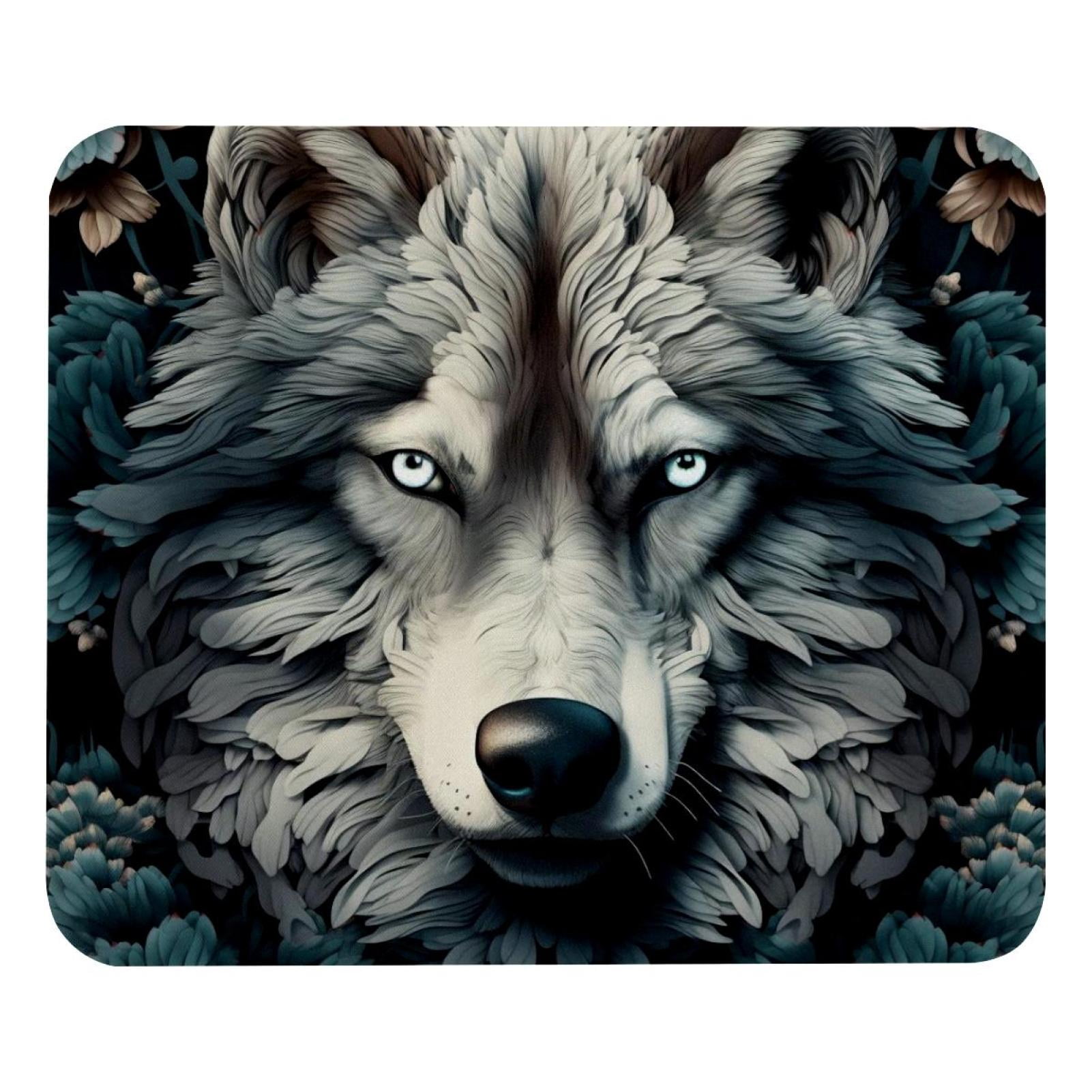 Desk Mat Wolf Cute Print, Small Desk Pad, Gaming Mouse Pad, Mousepad for Desk Rubber Base ...