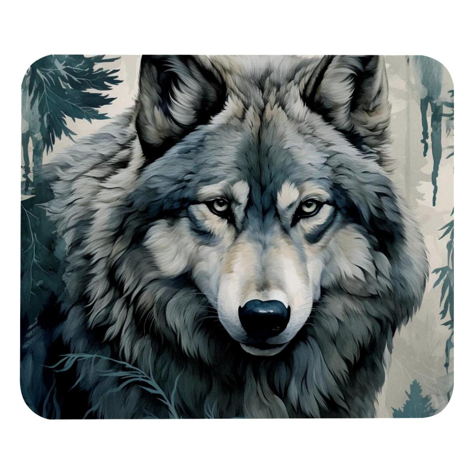 Desk Mat Wolf Cute Print, Small Desk Pad, Gaming Mouse Pad, Mousepad for Desk Rubber Base ...
