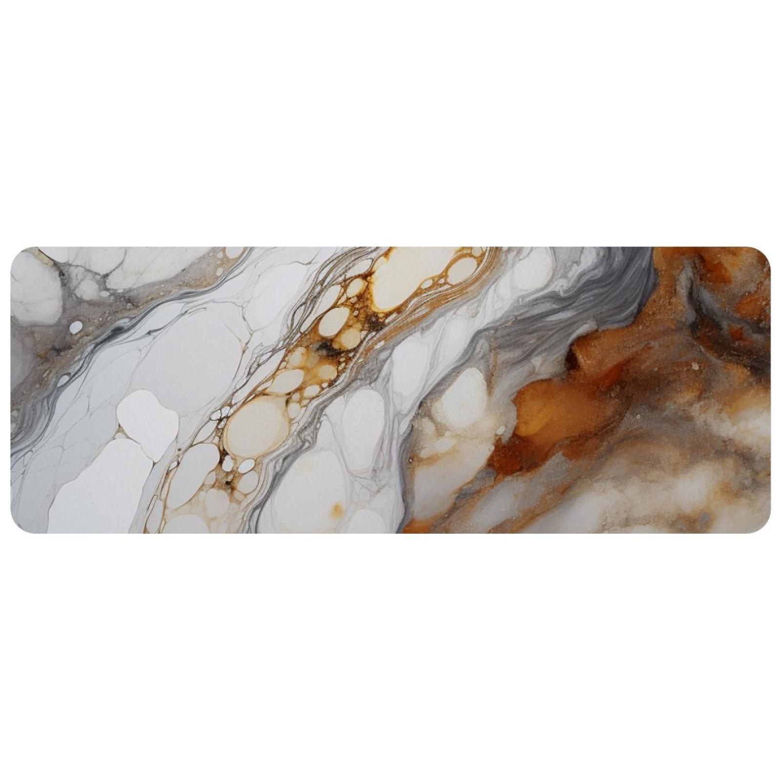 Desk Mat with Marble Hard, 31.3"x11.8" Extra Large Desk Pad Blotter ...