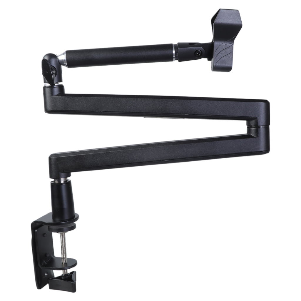 Desk Mic Stand Arm Long Adjustable Microphone Holder Mic Holder ...