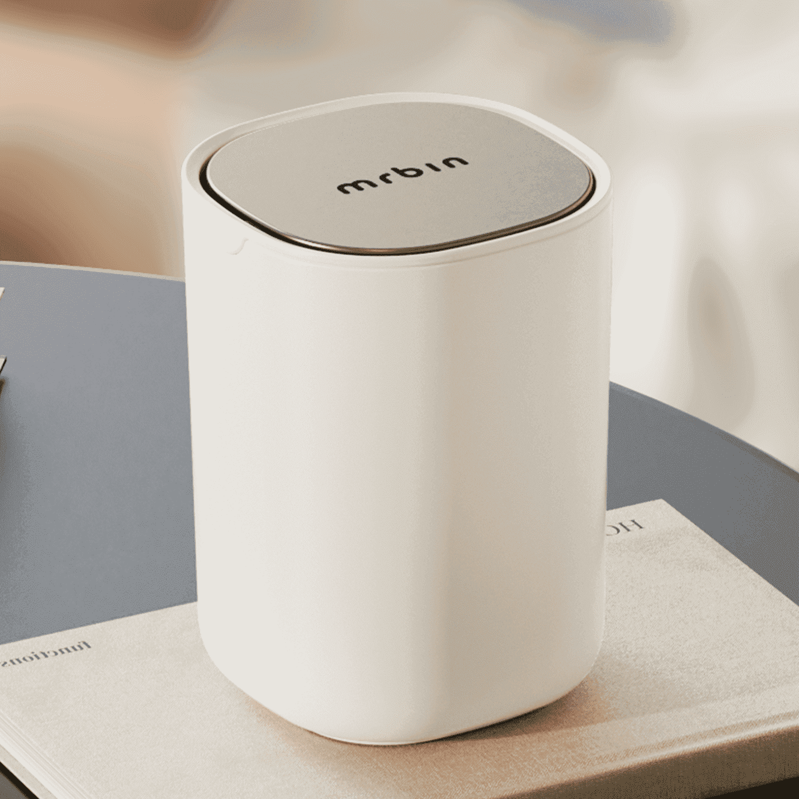 Mrbin Desk Mini Car Trash Can, 0.4 Gallon Table Top Plastic Waste ...