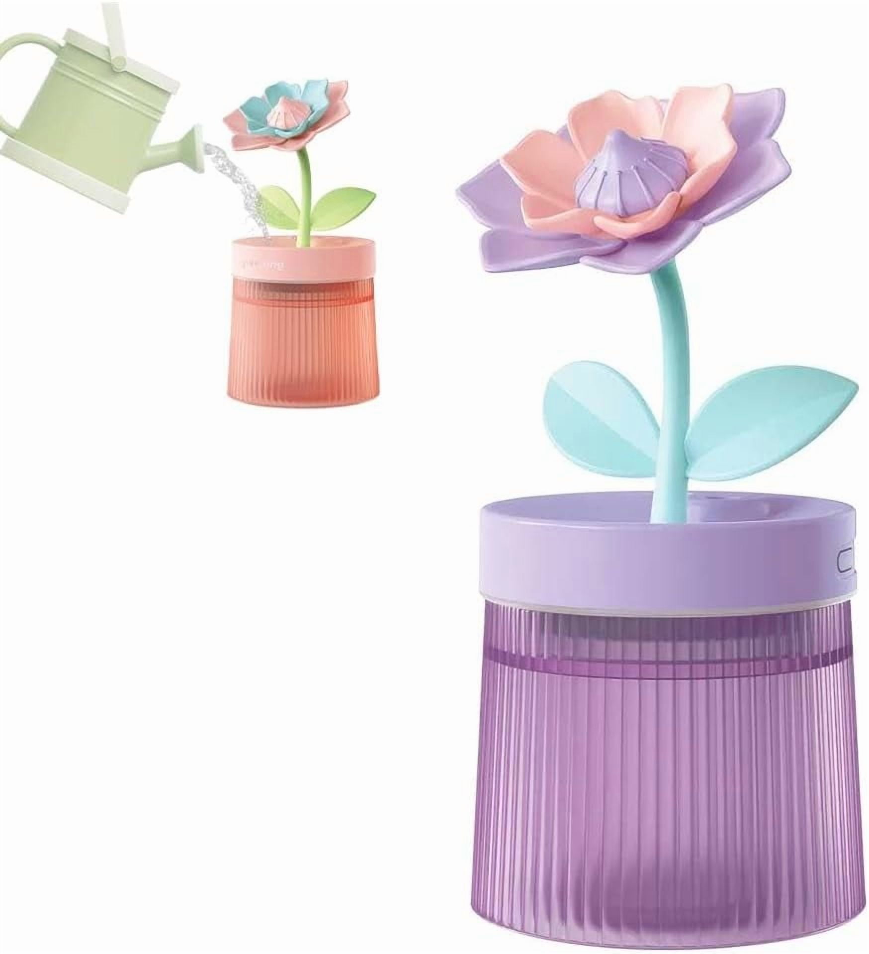 Desk Mini Humidifier Flower, Mini USB Humidifier with Volcano and ...
