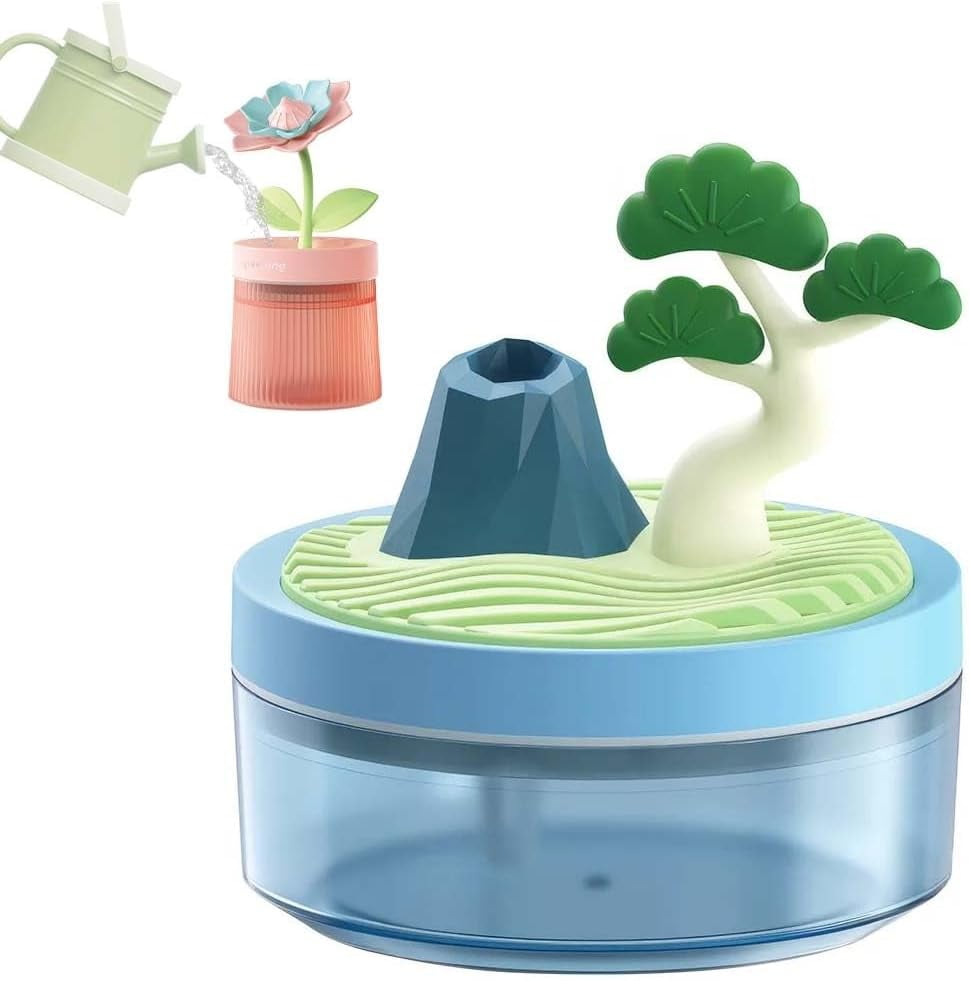 Desk Mini Humidifier Flower, Mini USB Humidifier with Volcano and ...