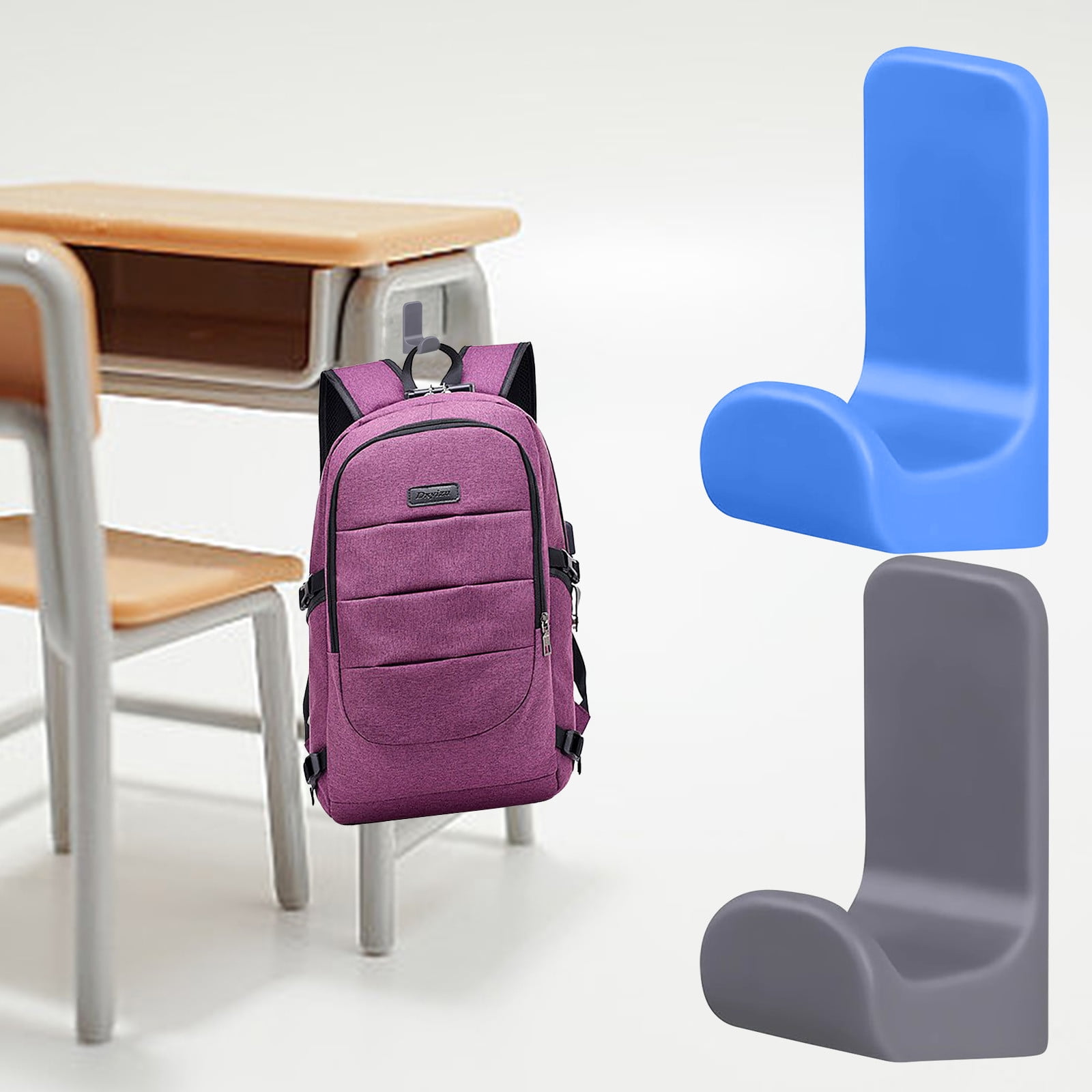 Desk Mount Bag Holder Hook Clamp,Purse Handbag Schoolbag Holder Clamp ...