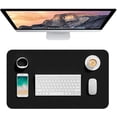 Desk Mouse Pad, 23.6" x 11.8" PU Leather Desk Mat, Extended Mouse Pad ...