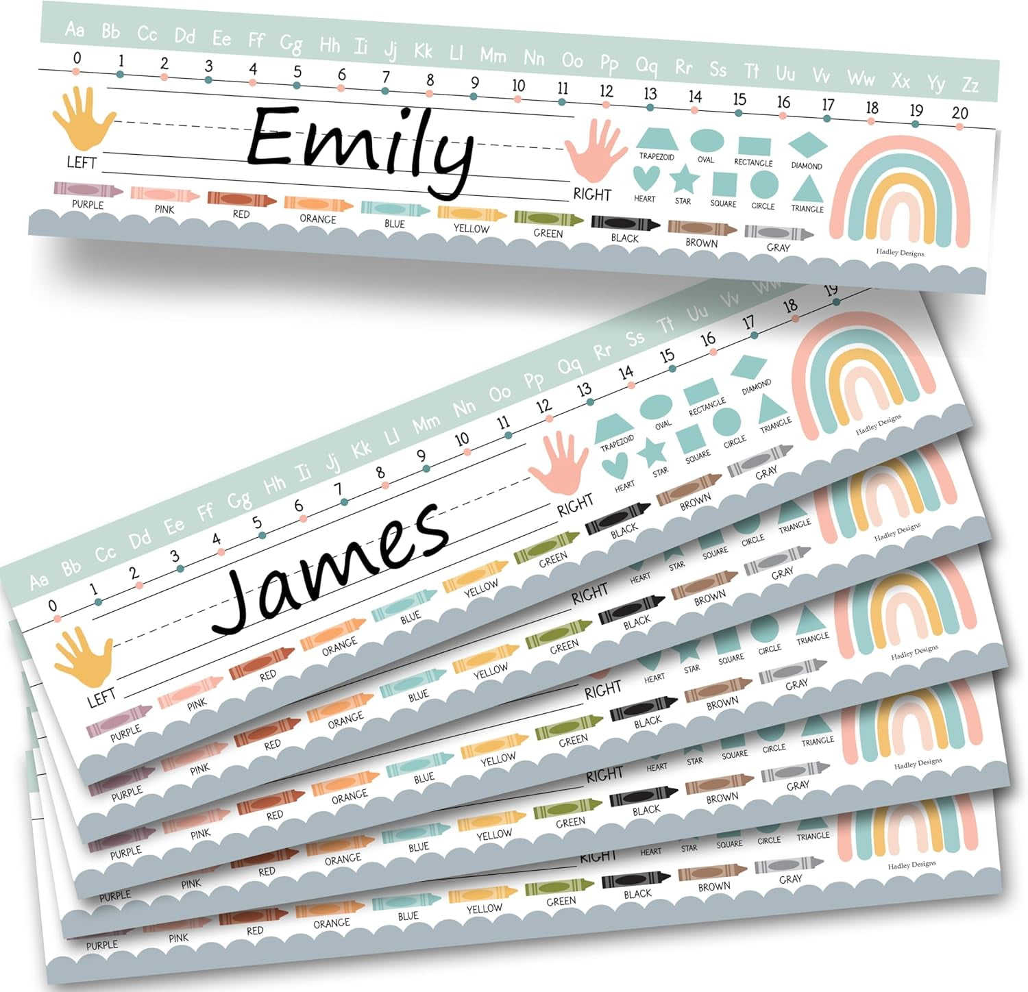 Desk Name Tags for Classroom -25 Student Name Plates for Classroom ...