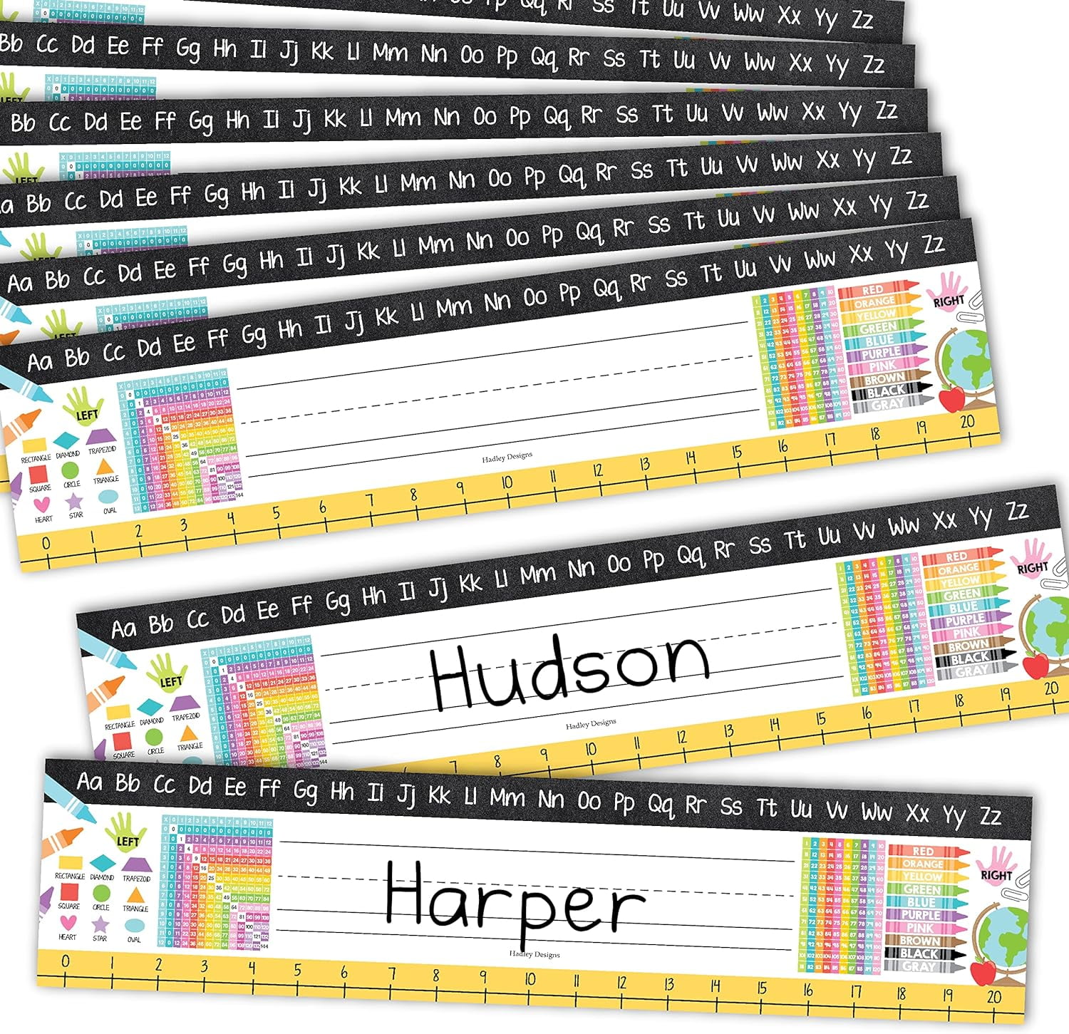 Desk Name Tags for Classroom -25 Student Name Plates for Classroom ...