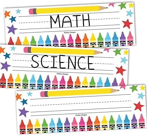 Desk Name Tags for Classroom -25 Student Name Plates for Classroom ...