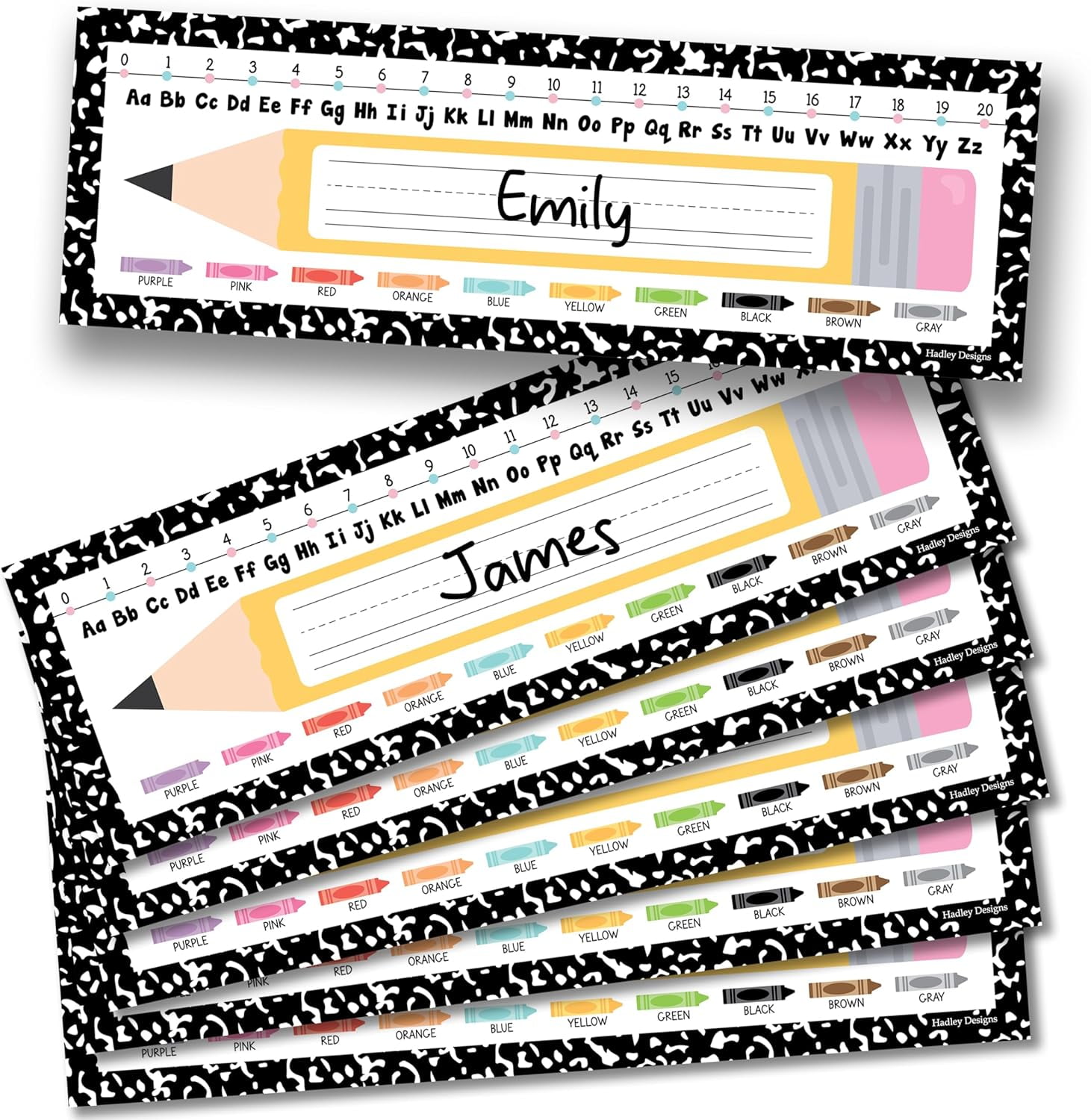 Desk Name Tags for Classroom – 36 Student Name Plates for Classroom ...