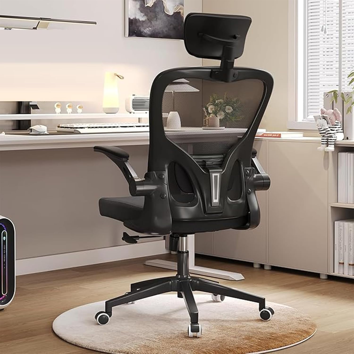 Desk Office Chairs Computer Mesh Chair Executive Chair with Lumbar for ...