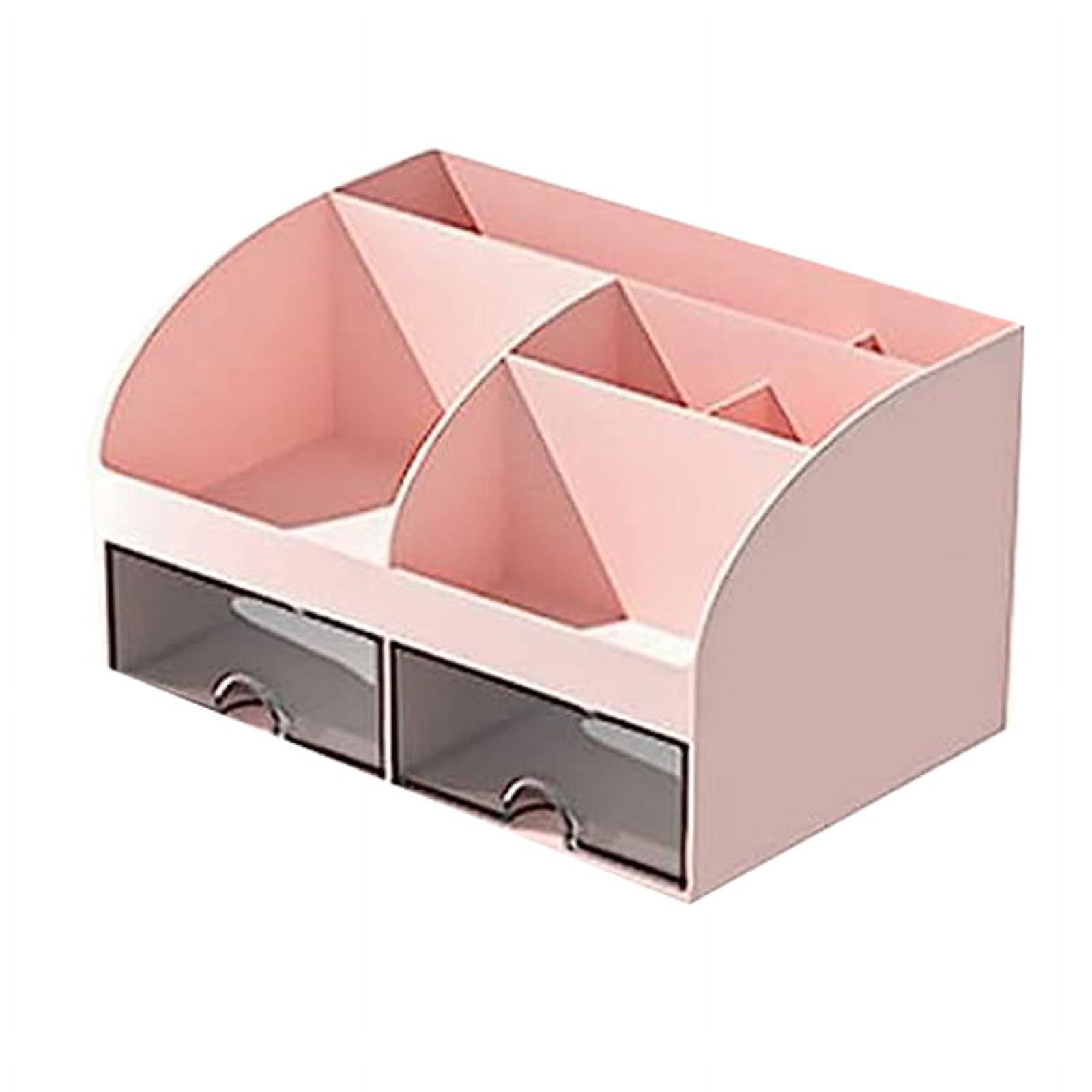 Desk Organiser-Office Organiser with 6 Compartments and 2 Small Drawers ...