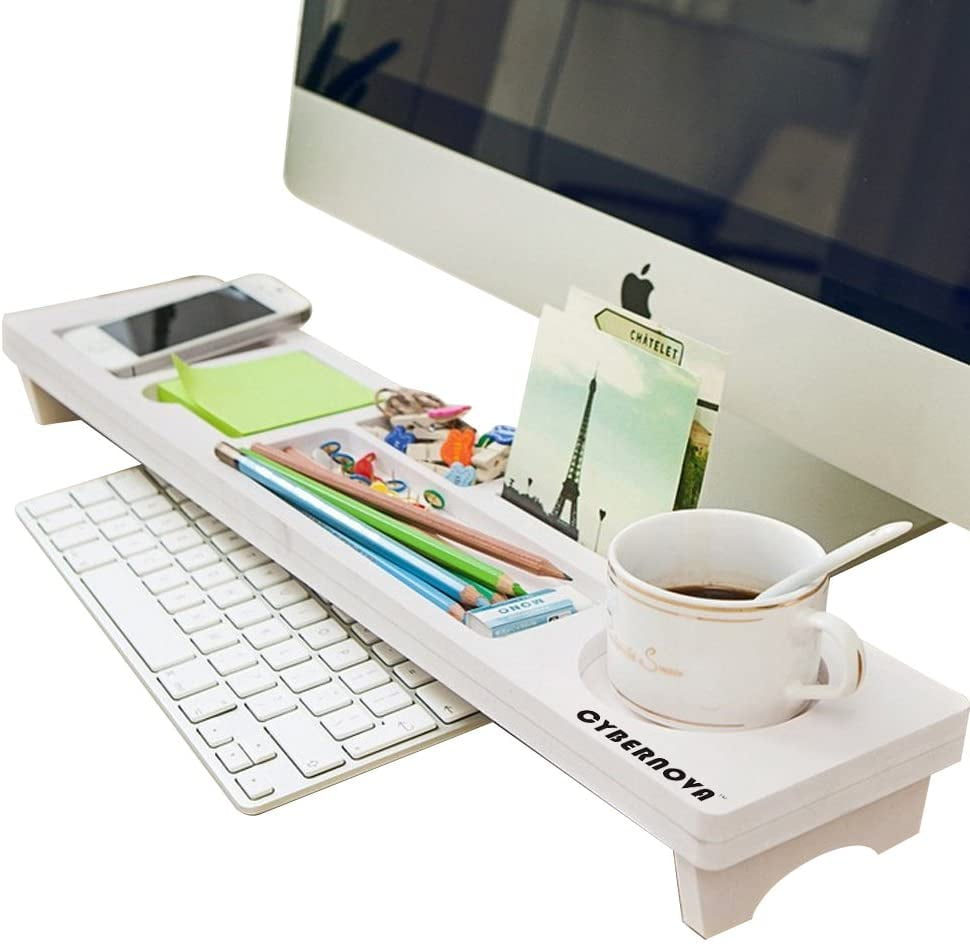Desk Organiser Office Small Objects Storage Keyboard Commodity Shelf ...