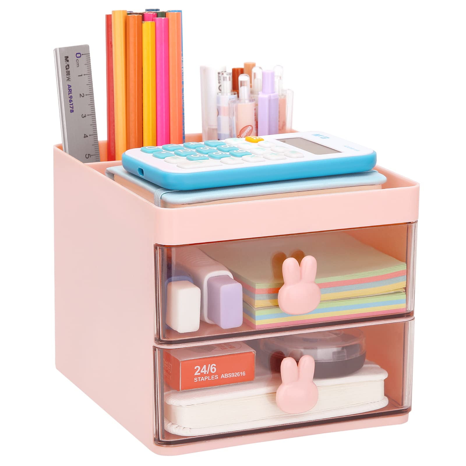 Desk Organization, Multifunctional Small Desk Organizer with 3 ...