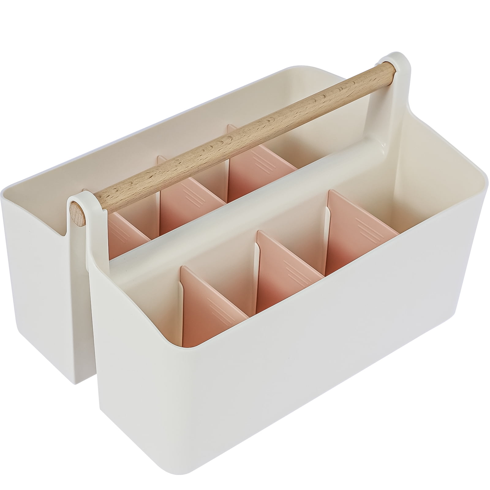 Desk Organizer 8 Compartments Portable Art Supply Storage Organizer ...