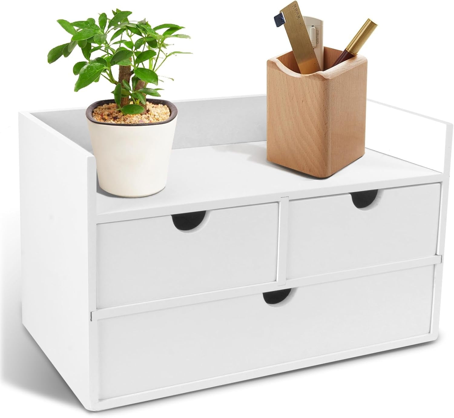 Desk Organizer with Drawers Countertop Drawer Organizer Tabletop ...