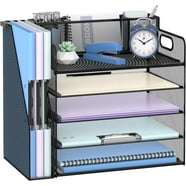 FITUEYES Printer Stands， Large Desktop Paper Organizer, Black - Walmart.com