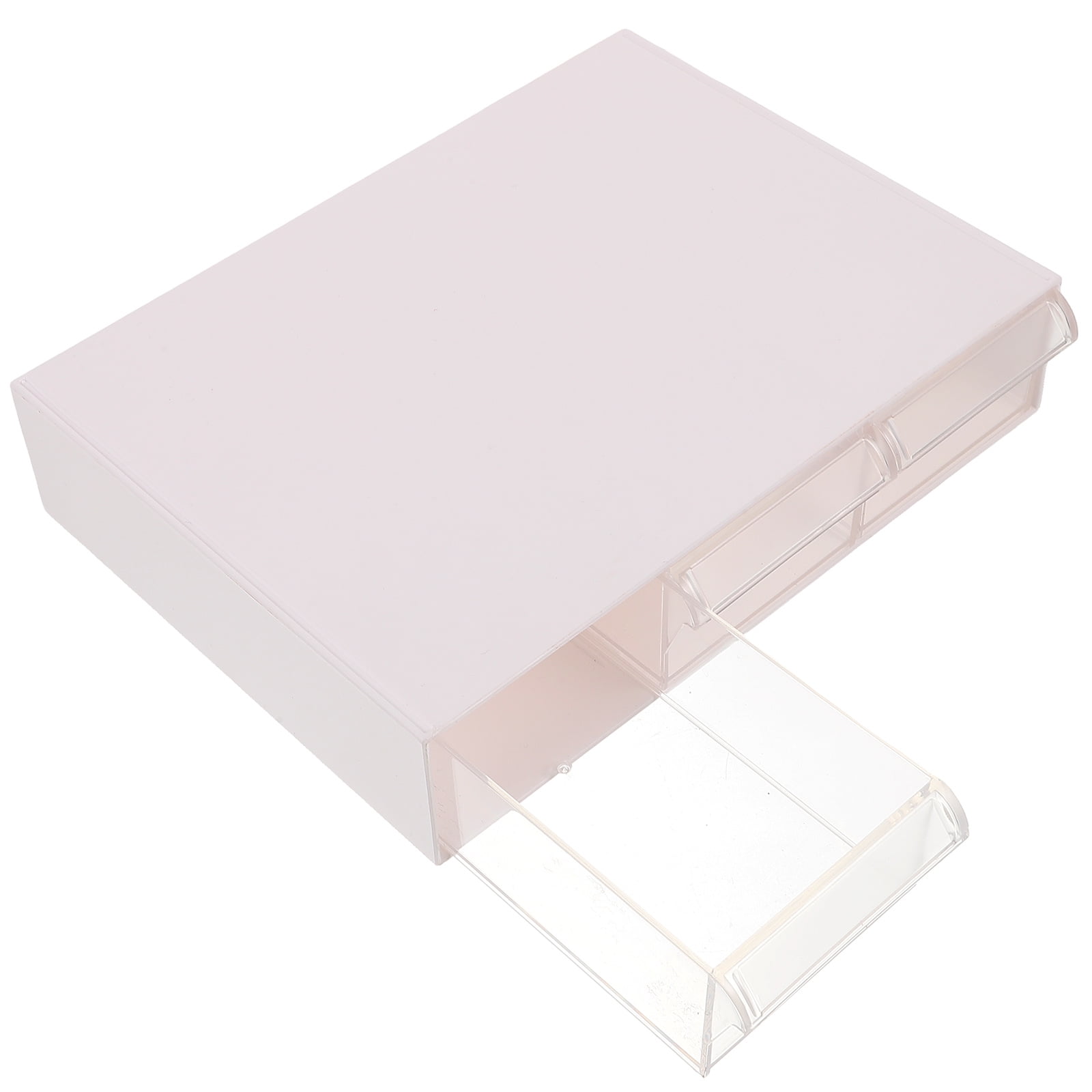 FENGGUIQU Drawer Type Tabletop Storage Container Beige for Bathroom ...