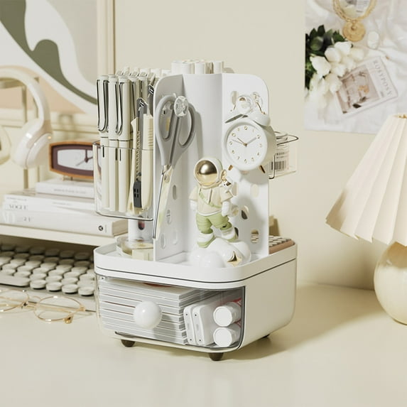 Desk Organizer Multi-Functional Stationery Tray Pencil Holder Office ...