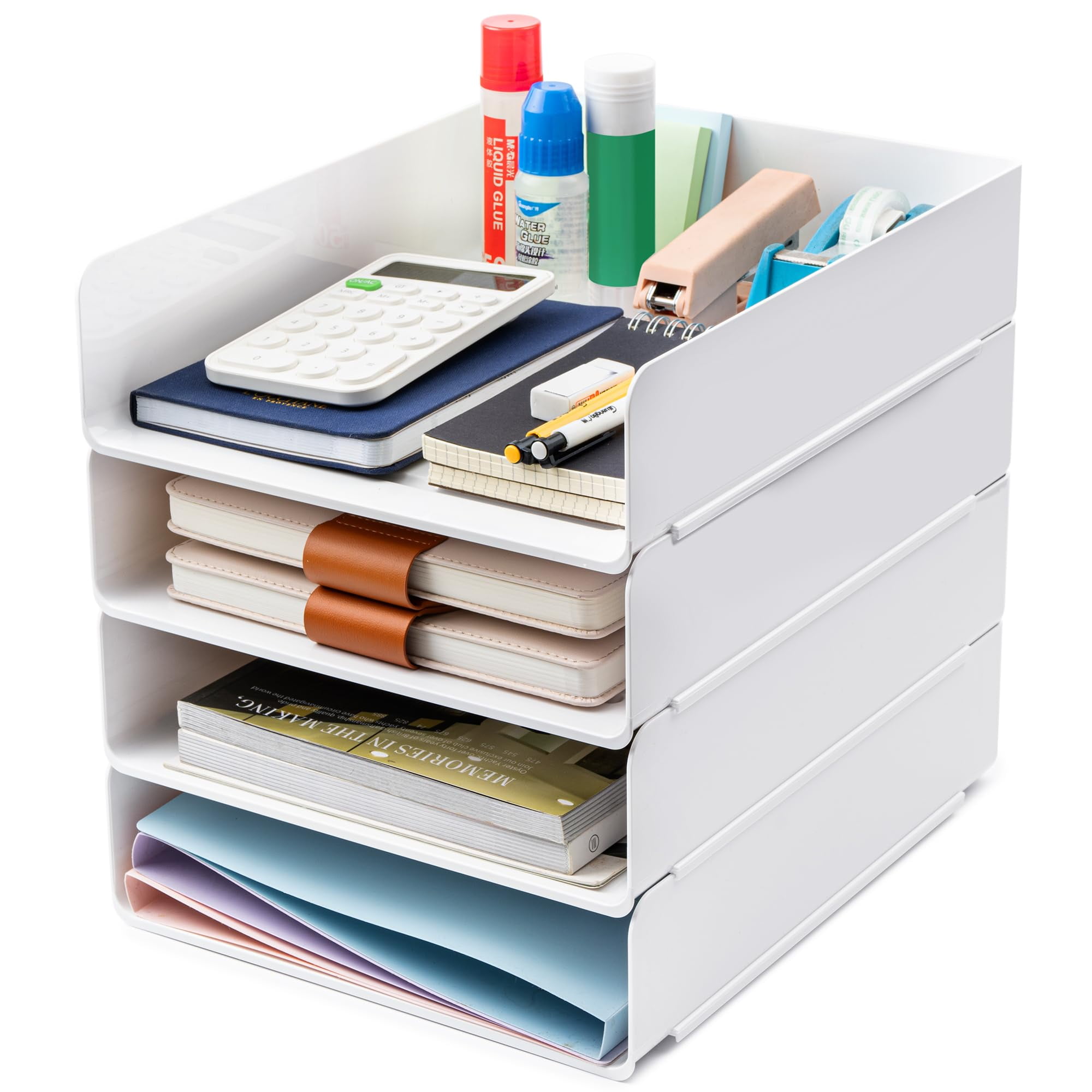 Desk Organizer, Office Organization and Storage, Plastic Letter Tray ...