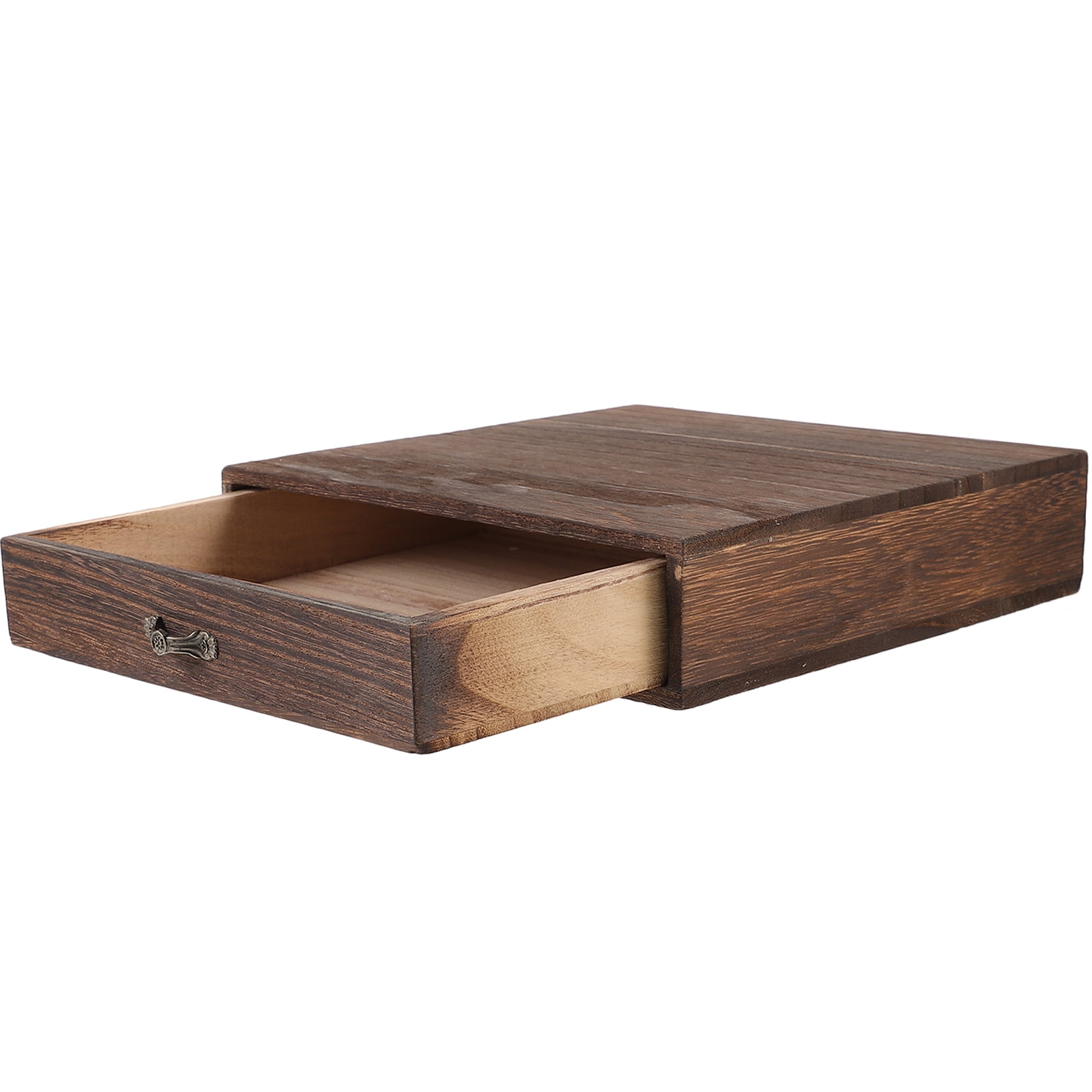 Desk Organizer Small Box Tabletop Drawer Storage Drawers with Wooden ...