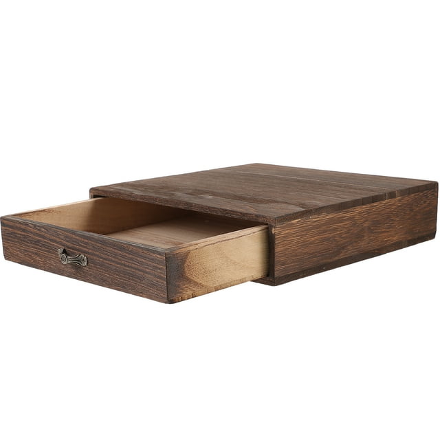 Desk Organizer Small Box Tabletop Drawer Storage Drawers with Wooden ...