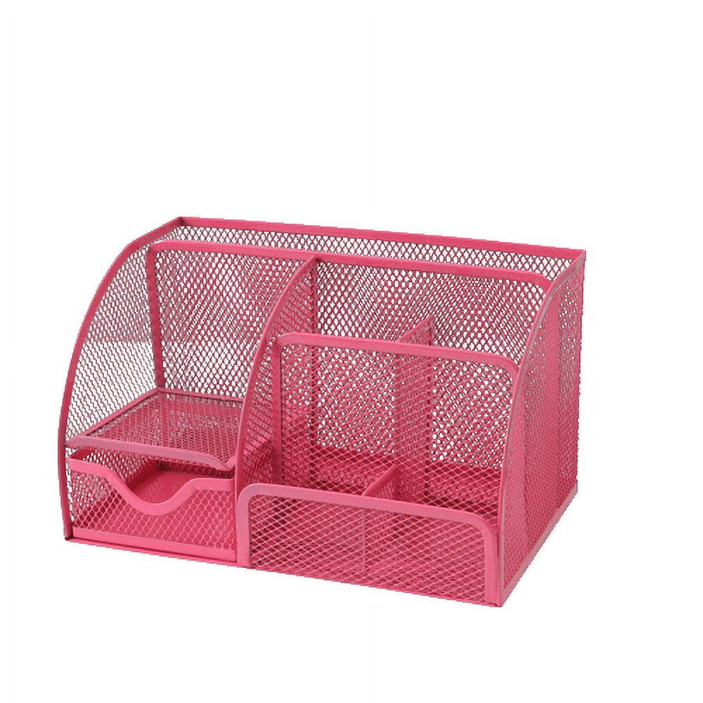 Desk Organizer Vibrant Colors Mesh Desktop Organizer And Holder For Pen ...