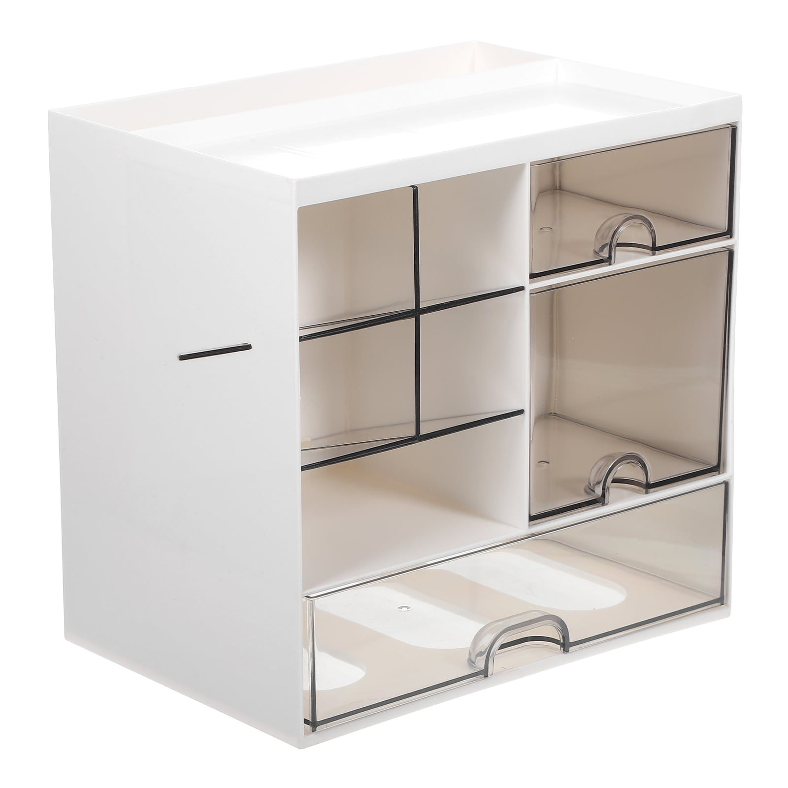 Desk Organizer With Storage Drawers Clear Desktop Storage Unit Desktop ...