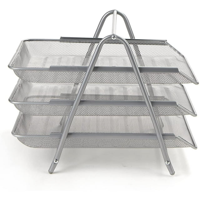 Desk Organizer with Sliding Trays for Letters, Documents, Mail, Files ...