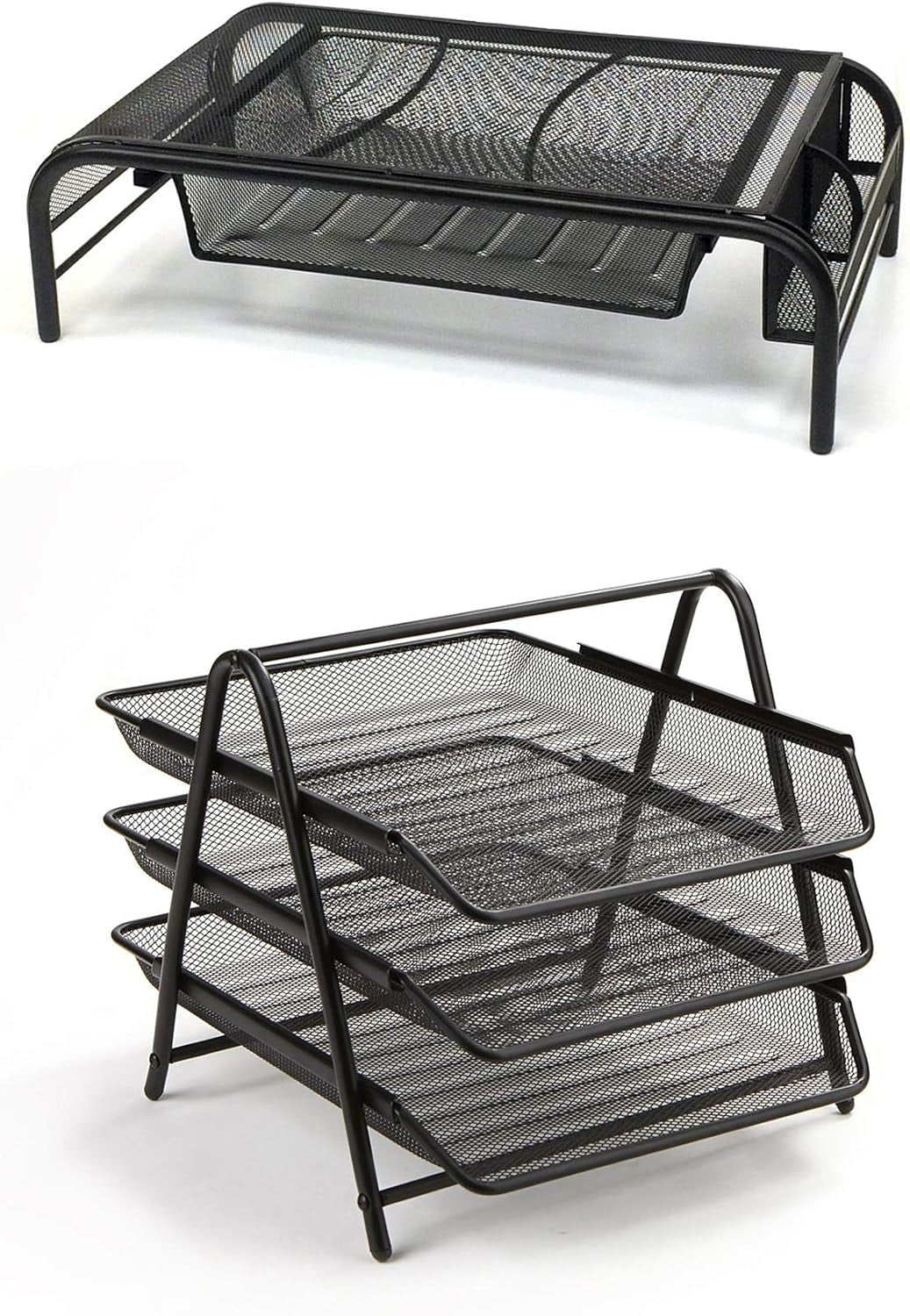Desk Organizer with Sliding Trays for Letters, Documents, Mail, Files ...