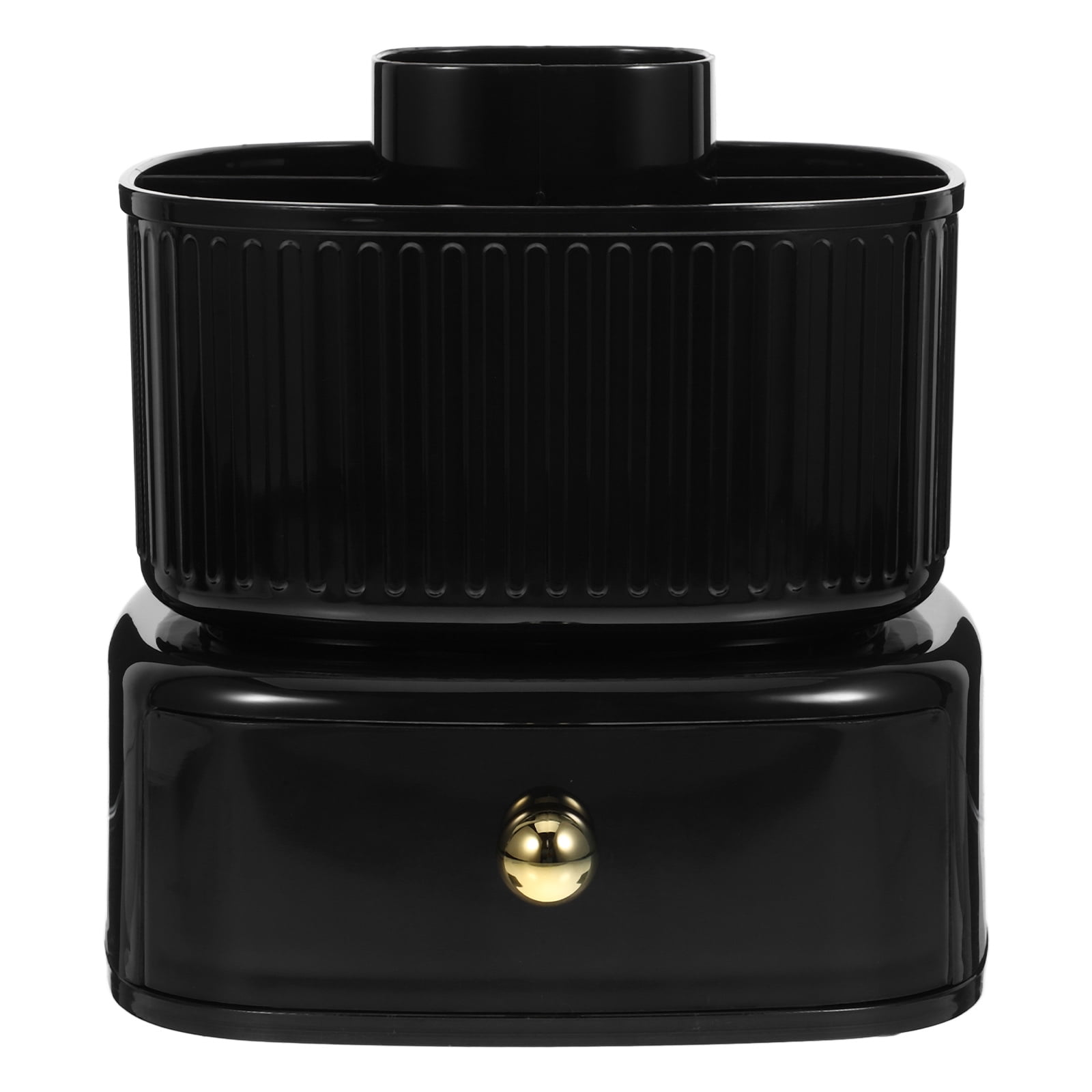 Rotating Pen Holder Portable Holders Paperclip Roller Office Black ...