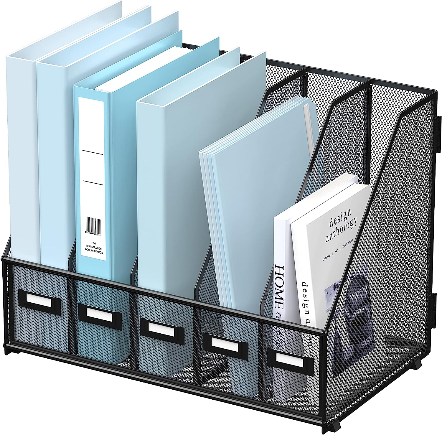 Pen+Gear, File Organizers, Metal Mesh Magazine File Holder, Black, One ...