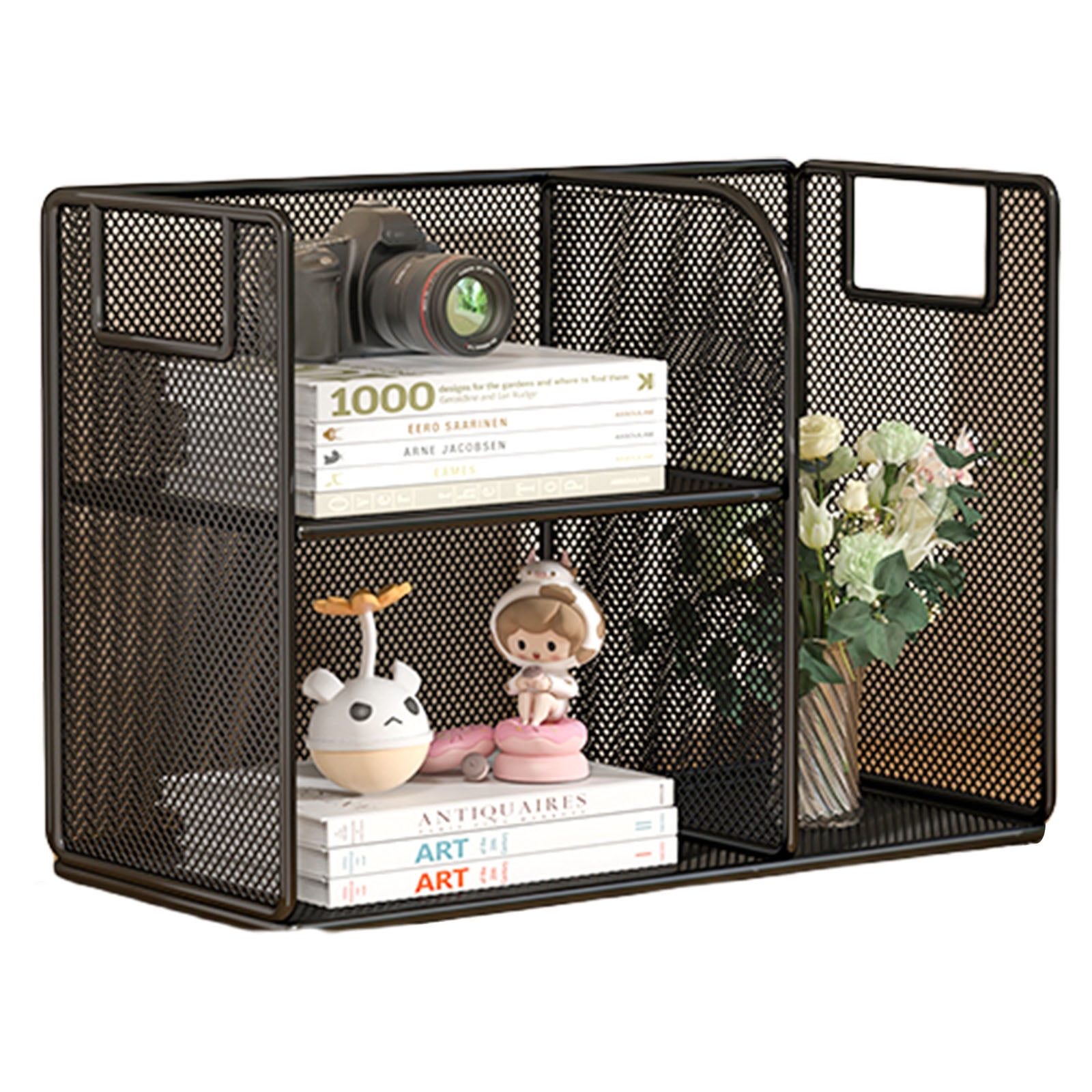 Desk Organizers Storage Stand Metal File Organizers Multi Tiered ...