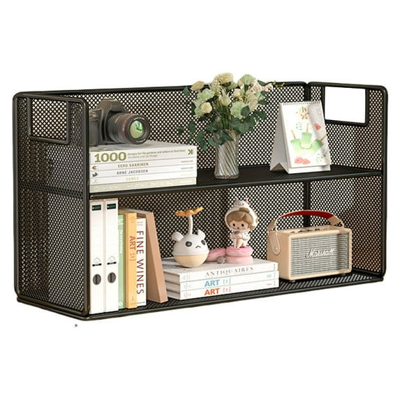 Desk Organizers Storage Stand Metal Mesh File Organizers Multi Tiered ...