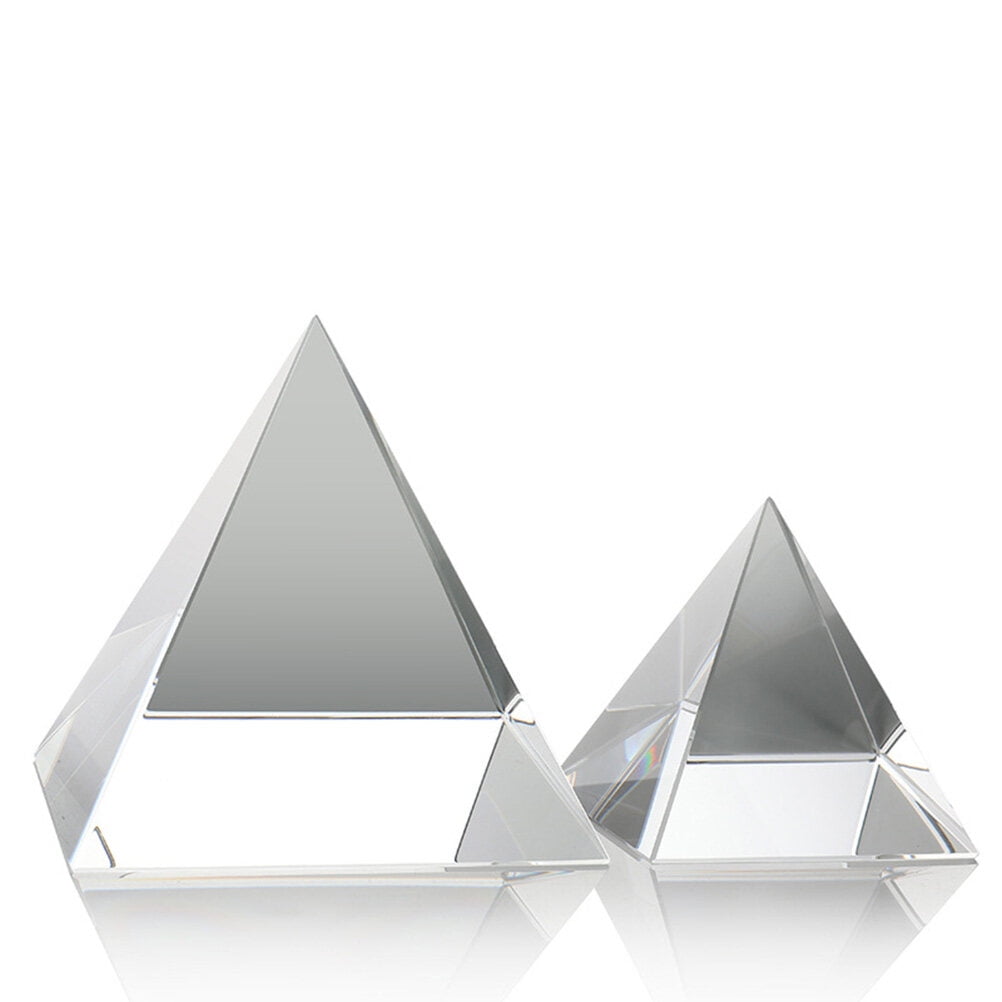 Desk Ornament Crystal Pyramid Labs Equilateral Prisms Dispersion Prism ...