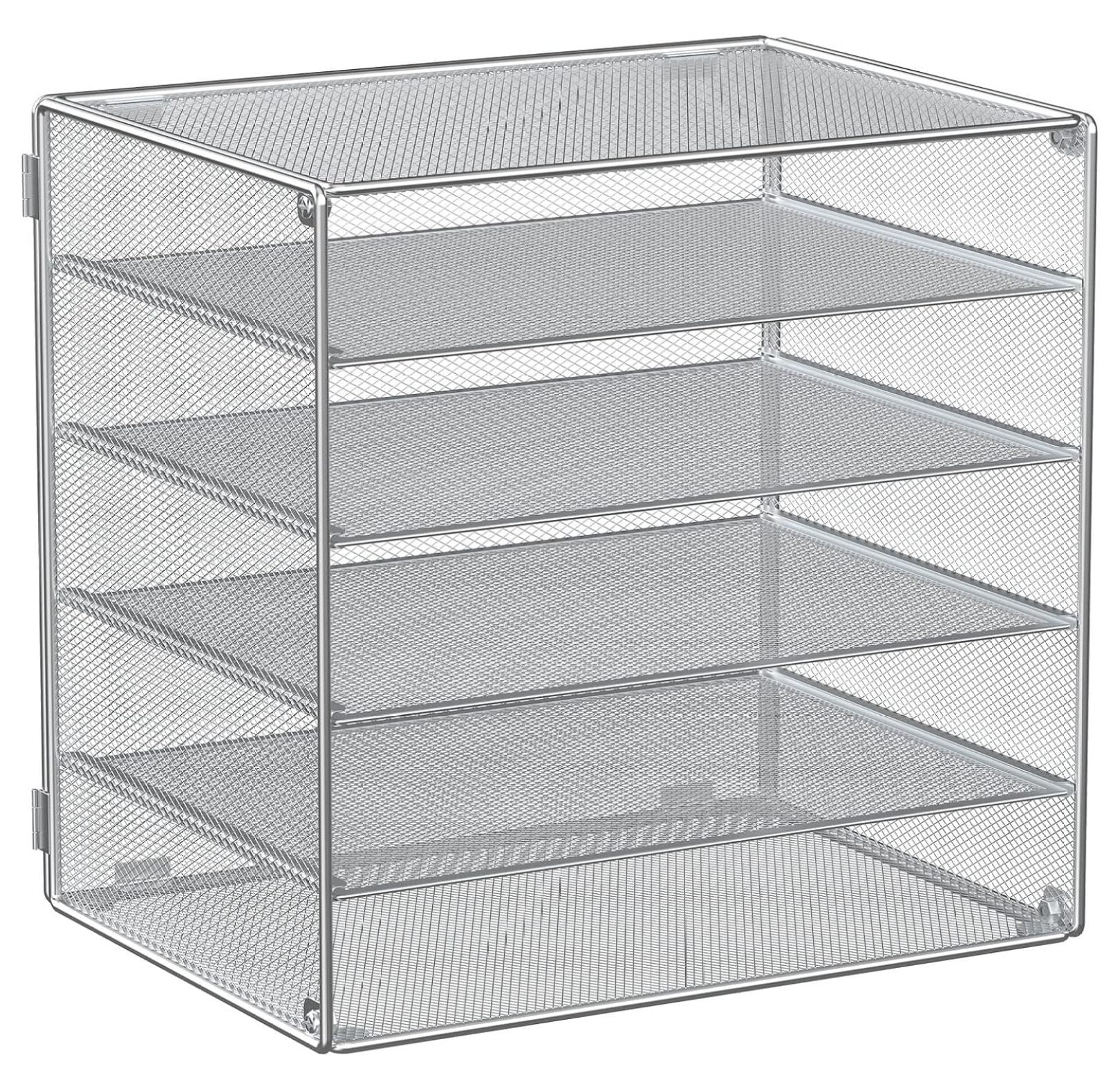 Desk Paper Organizer Tray, 6 Tier File Folder Sorter for Office, A4 ...